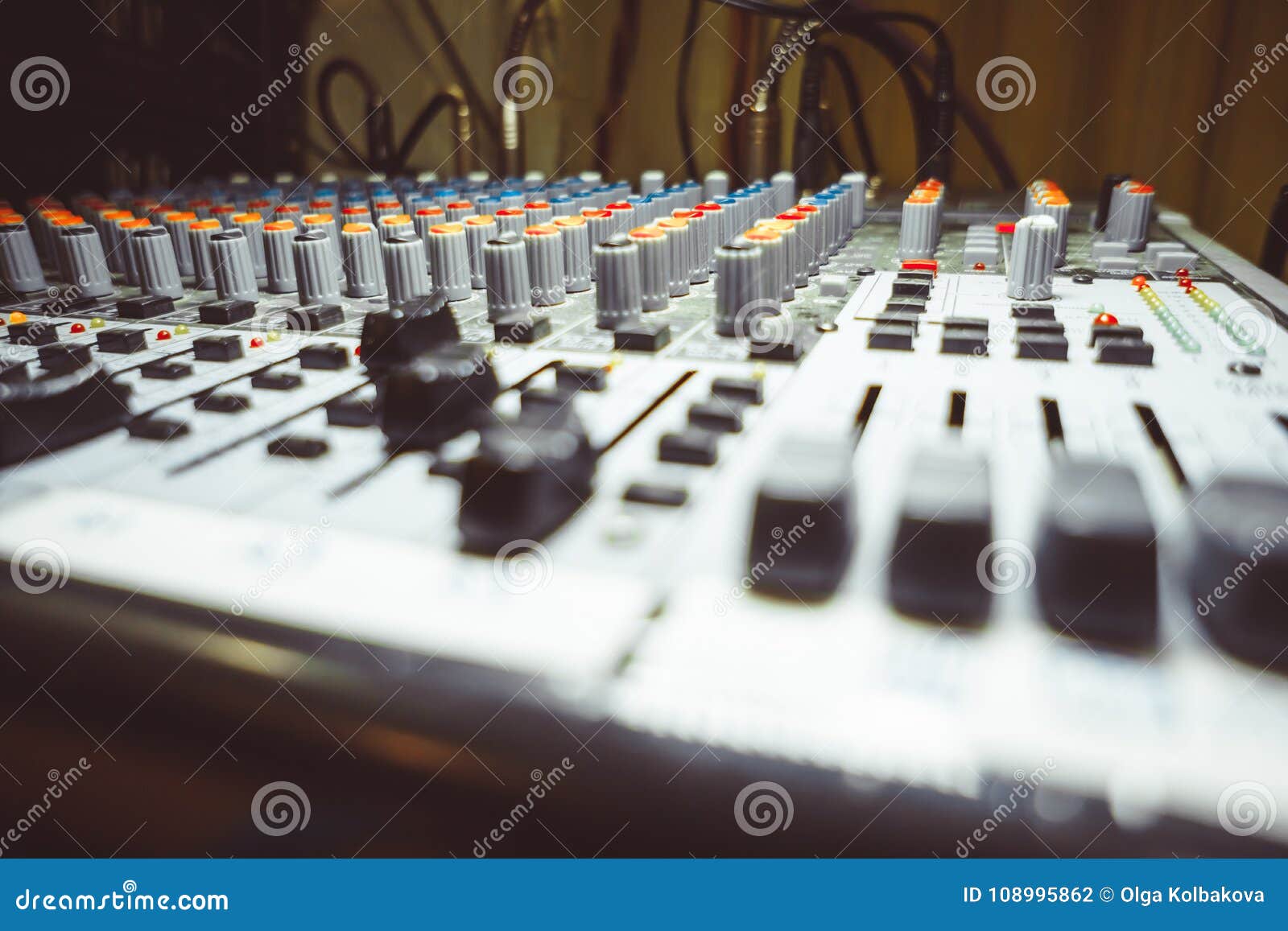 Mixing Console at the Concert Stock Photo - Image of board, mixer ...
