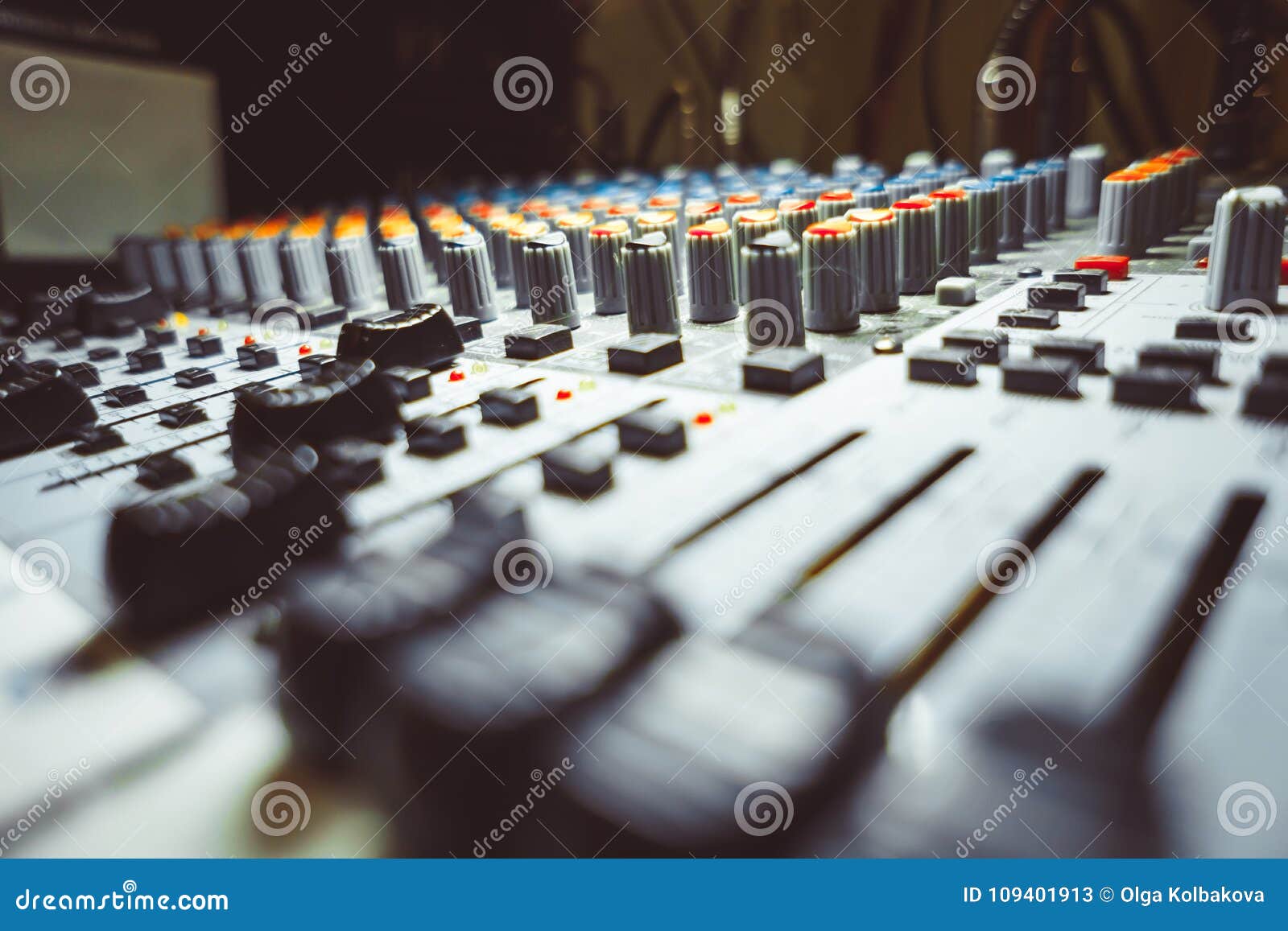 Mixing Console at the Concert Stock Image - Image of concert, knobs ...