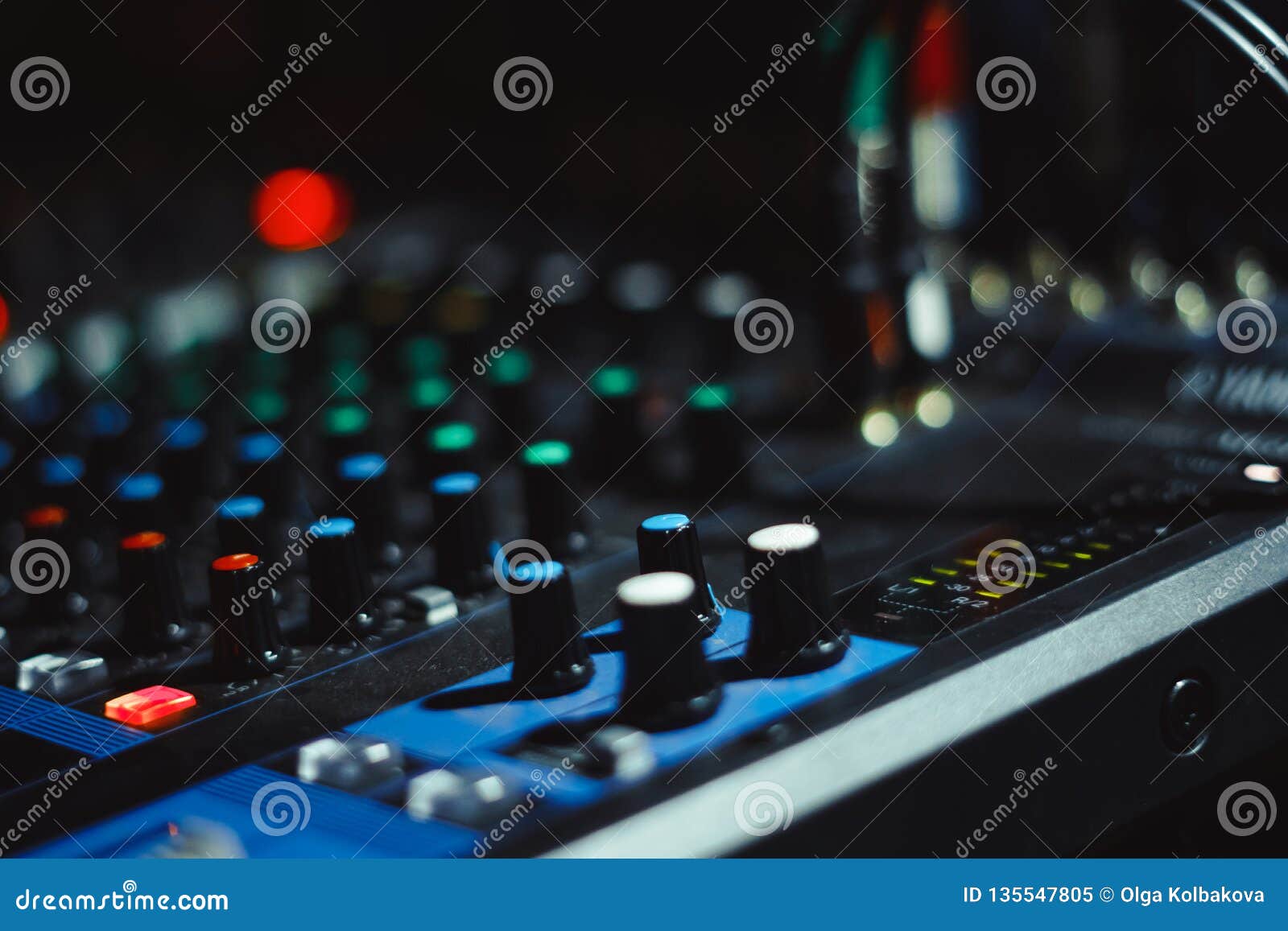 Mixing Console at the Concert Stock Image - Image of control ...