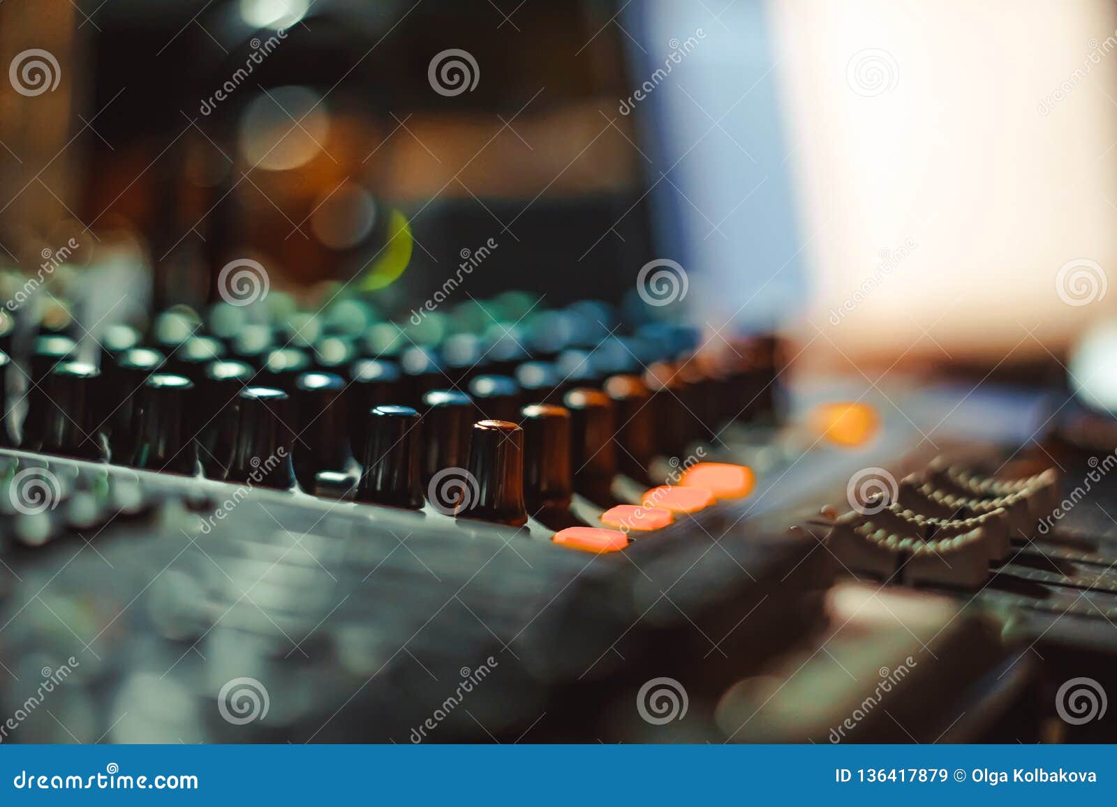 Mixing Console at the Concert Stock Image - Image of audiomixer ...