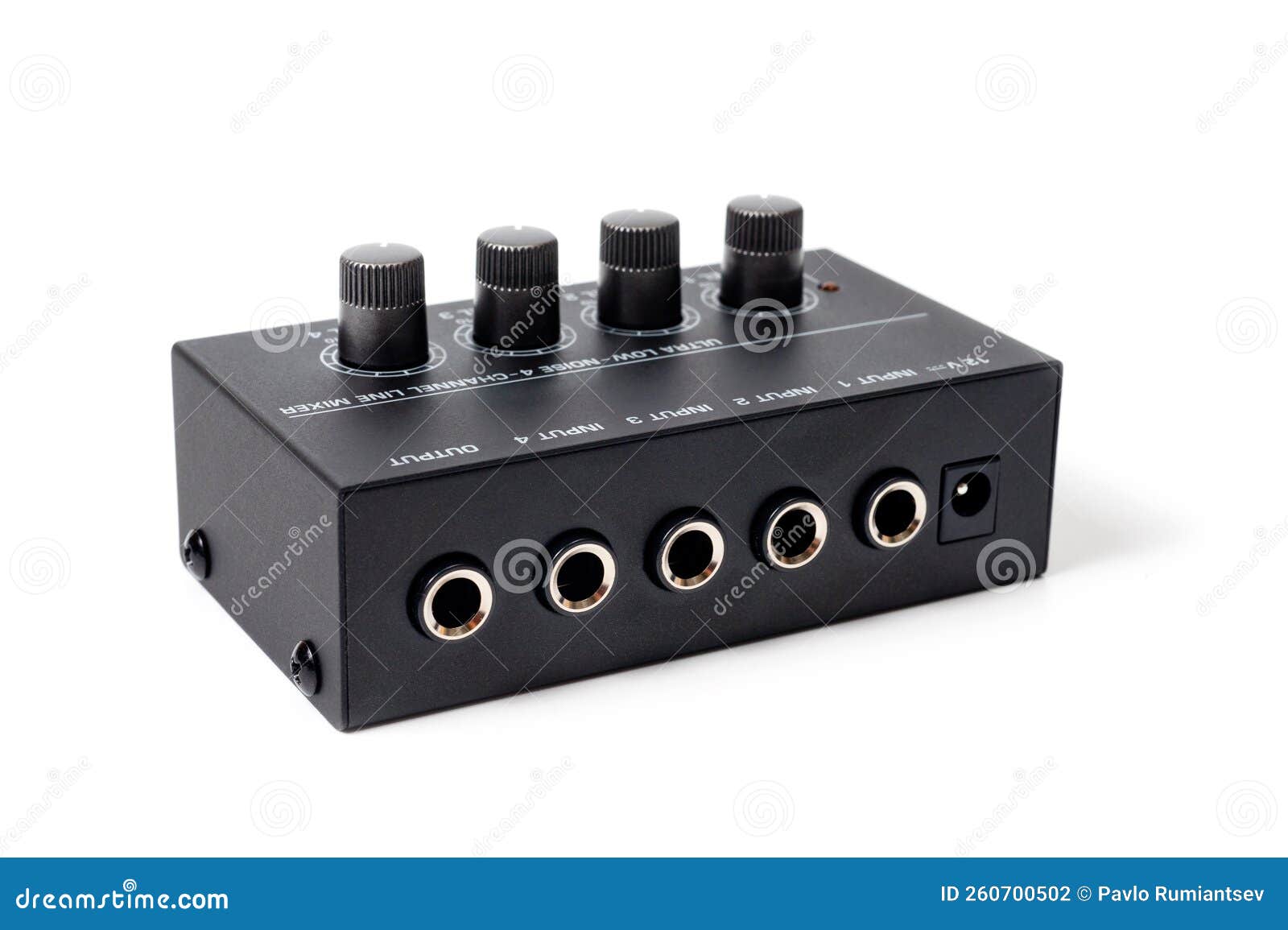 Mixing Console for Musical Instruments for 4 Channels, Compact, on a ...