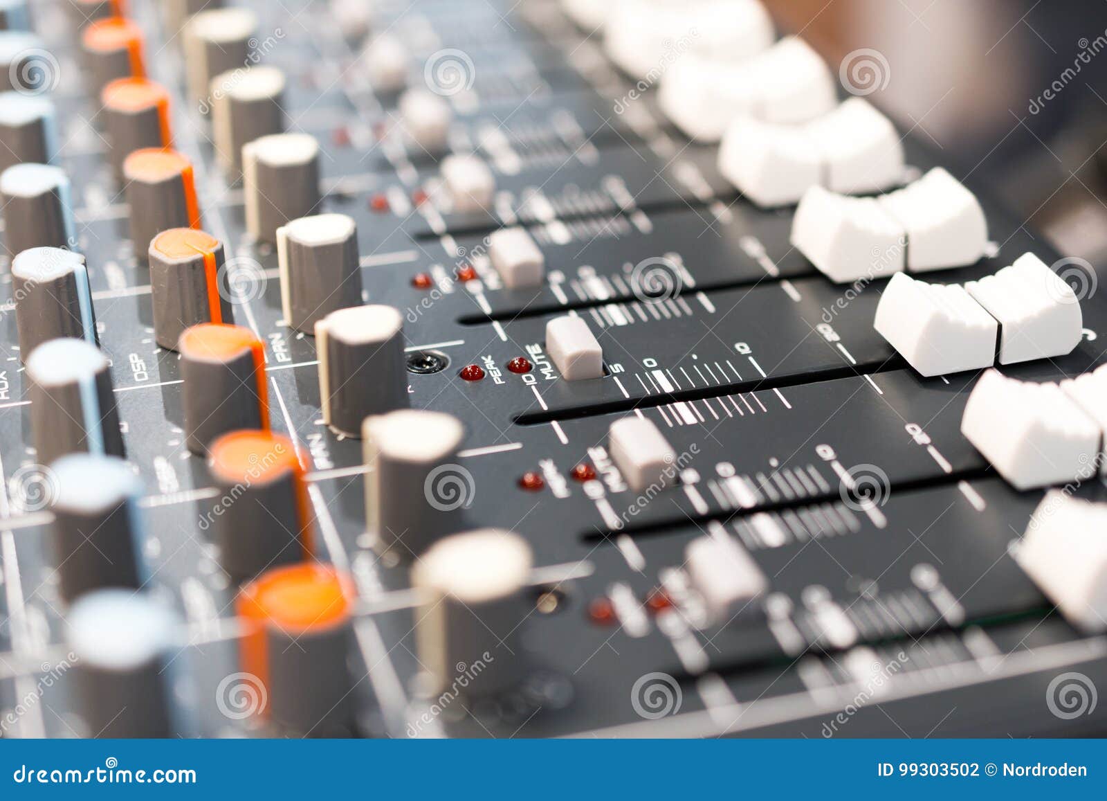 Mixing Console. Sound Mixer Stock Photo - Image of recording, audio ...