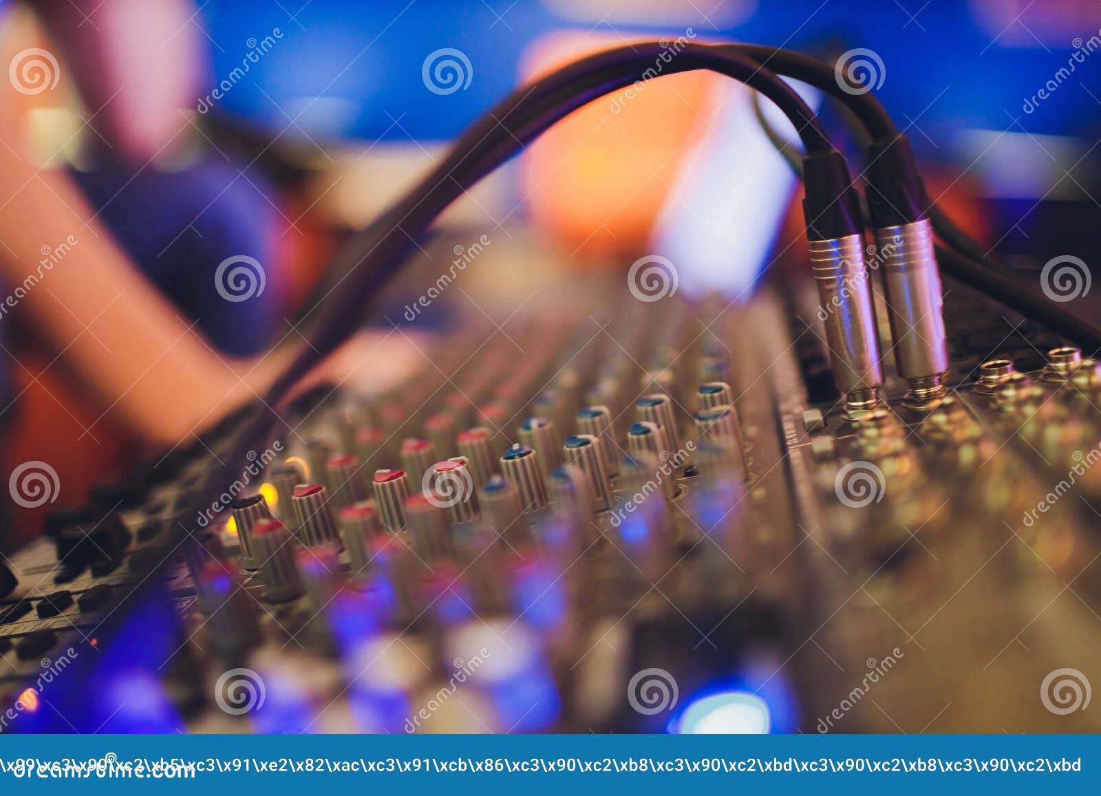 Mixing Console for Sound Producer. Music. Sound. Sound Controller ...