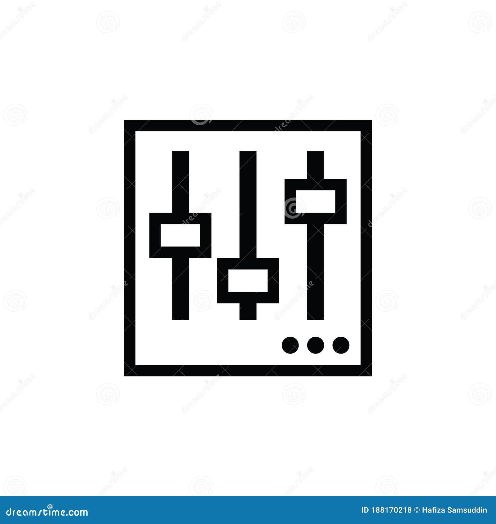 Mixing Console. Vector Illustration Decorative Design Stock Vector ...