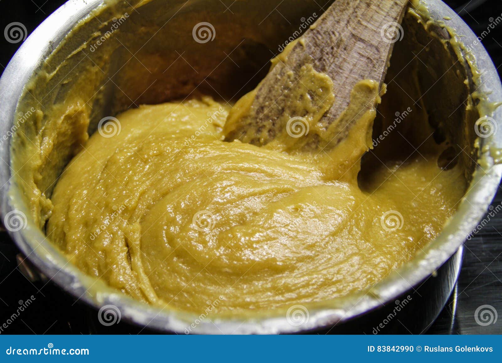 Mixing cream in the mixer stock photo. Image of making - 83842990