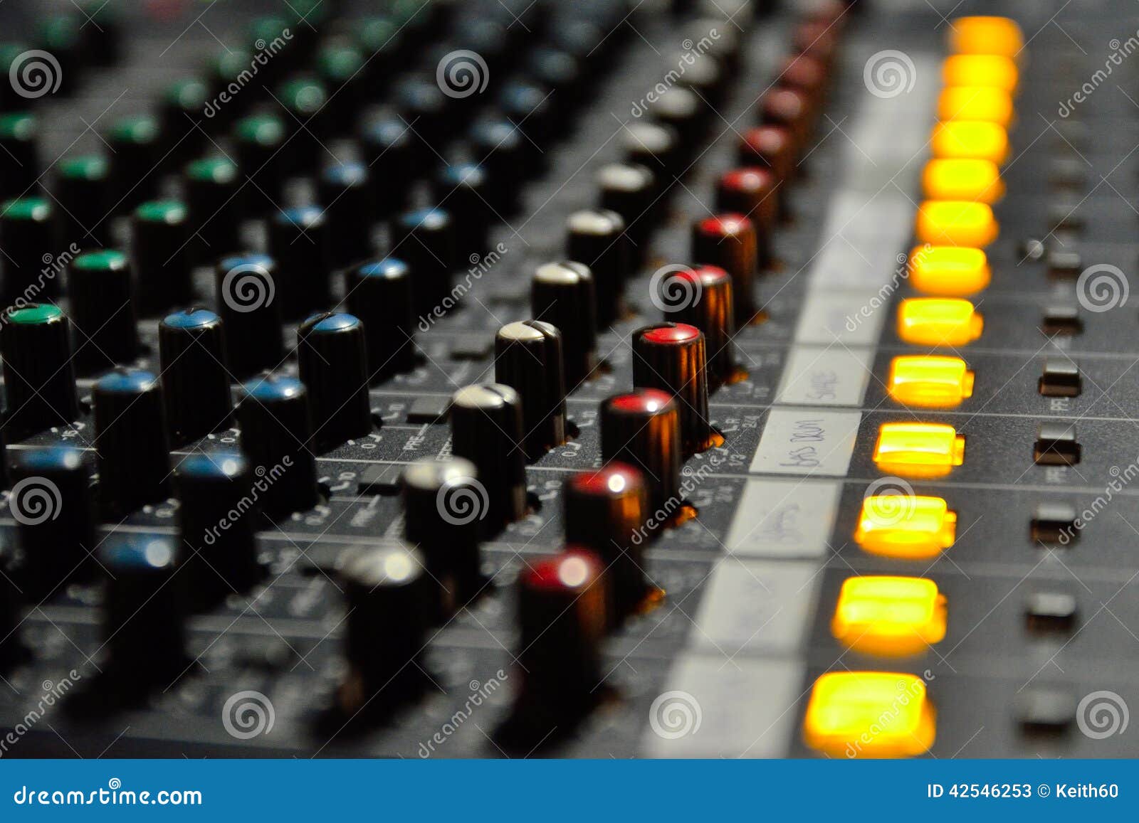 Mixing Desk stock image. Image of desk, controls, sound - 42546253