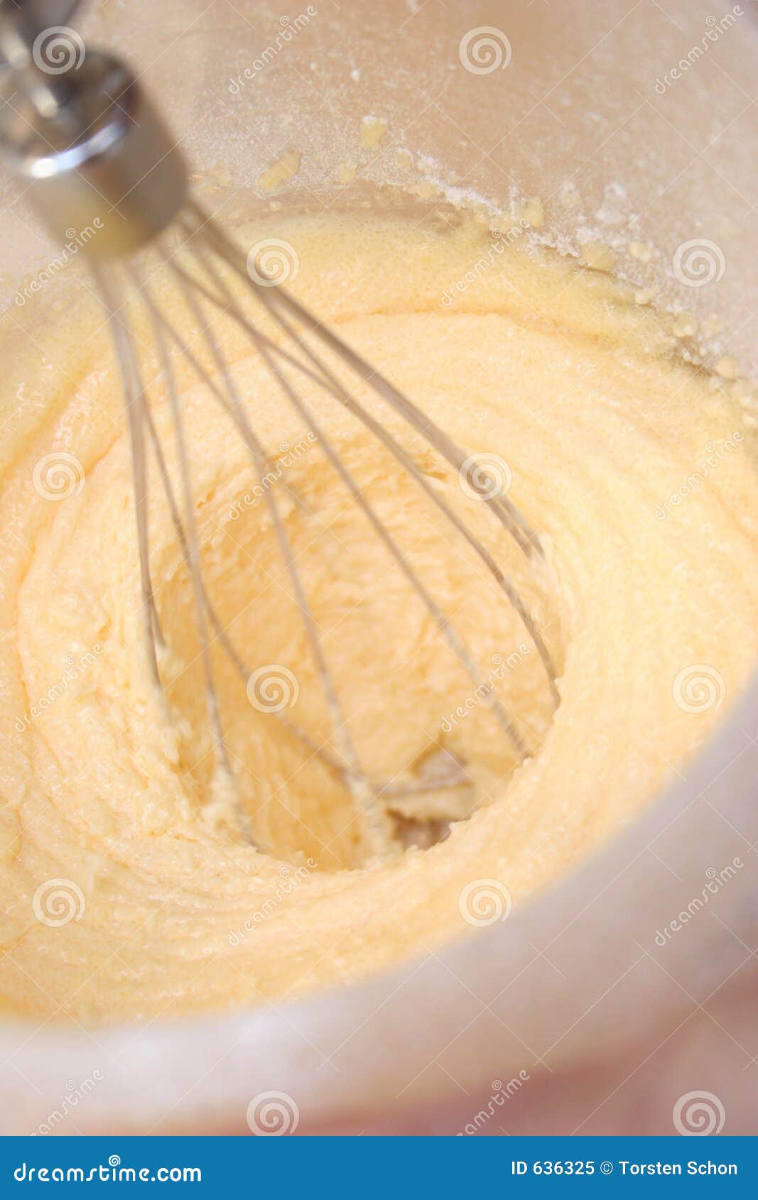 Mixing the dough stock image. Image of cream, mixer, blender - 636325