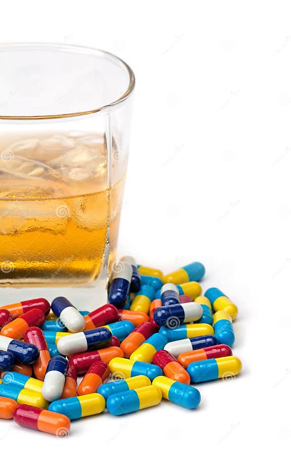 Mixing Drugs and Alcohol stock image. Image of problems - 27451603