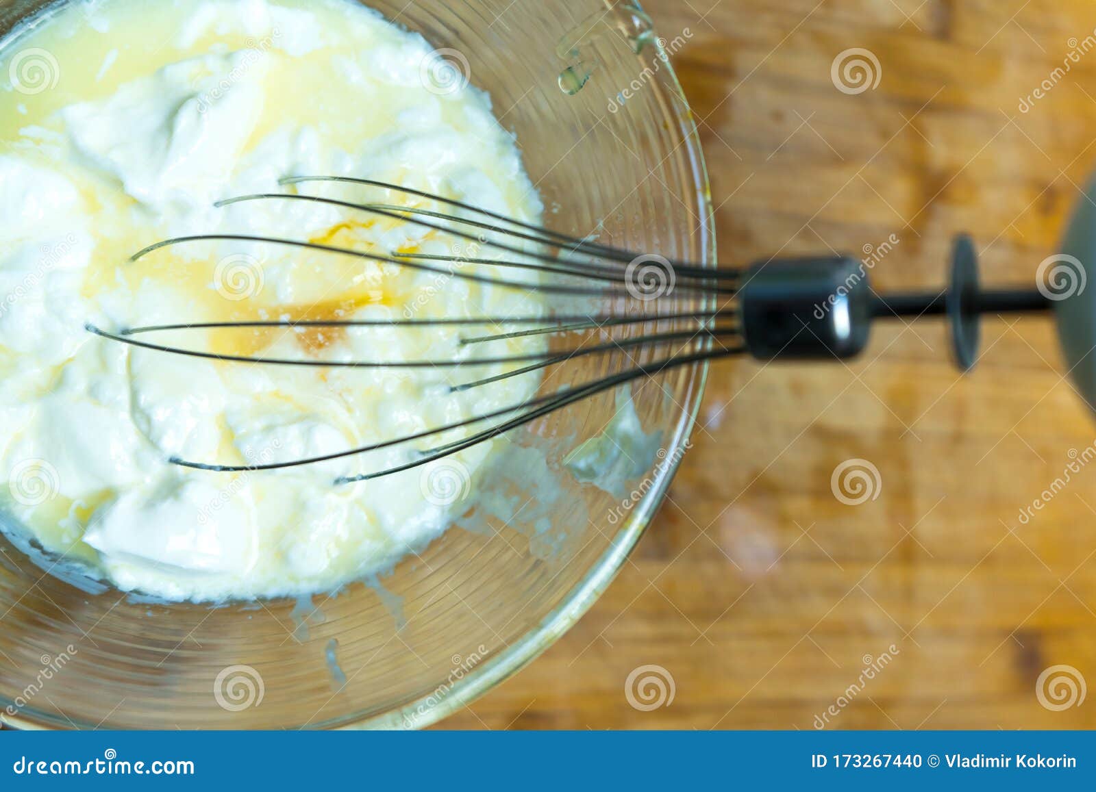 Mixing Ingredients To Prepare a Complex Dish Stock Photo - Image of ...