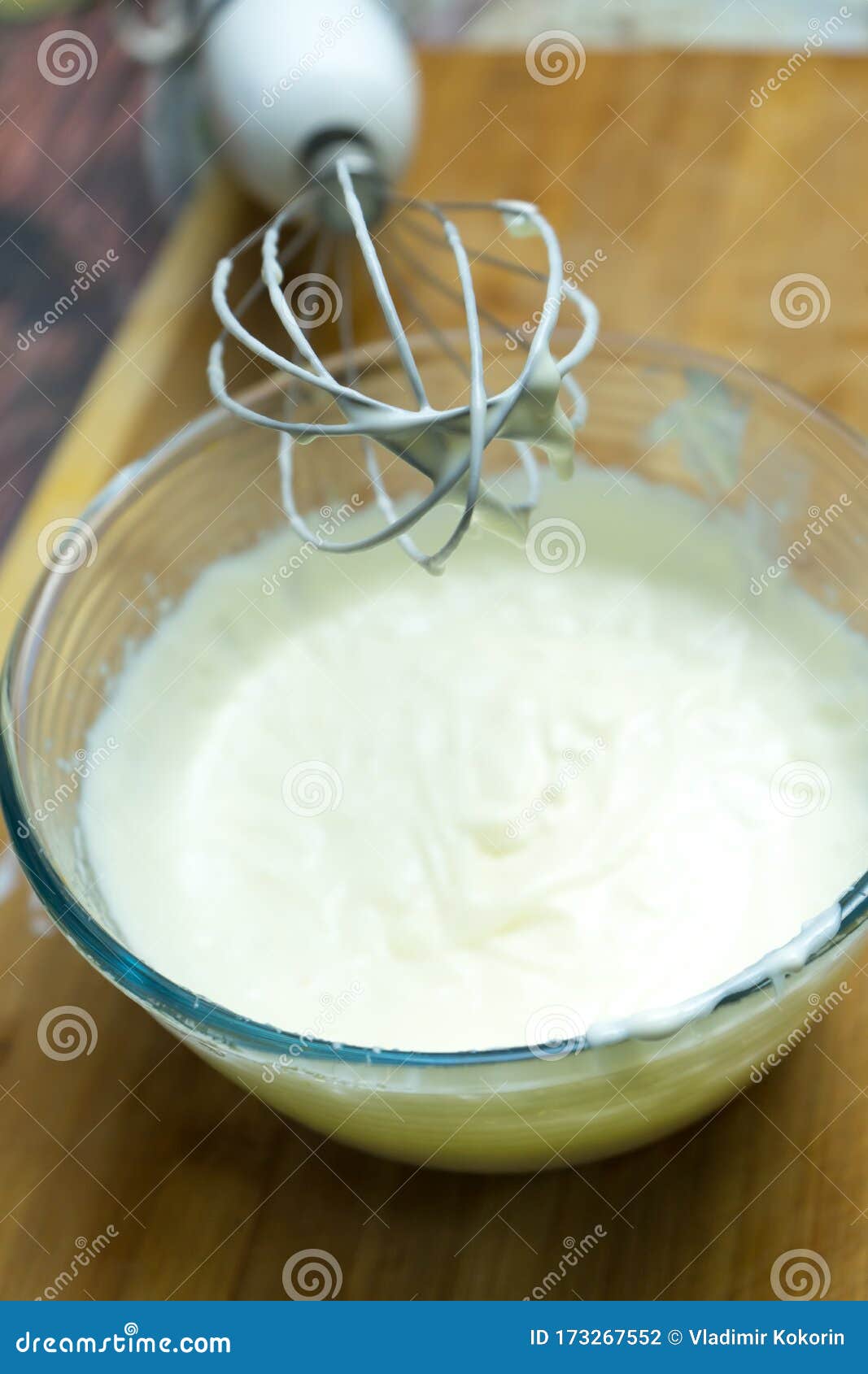Mixing Ingredients To Prepare a Complex Dish Stock Photo - Image of ...