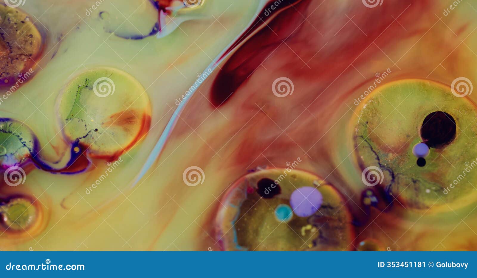 Mixing Liquid Drop Color Flow Layer Ink Texture Stock Image - Image of ...