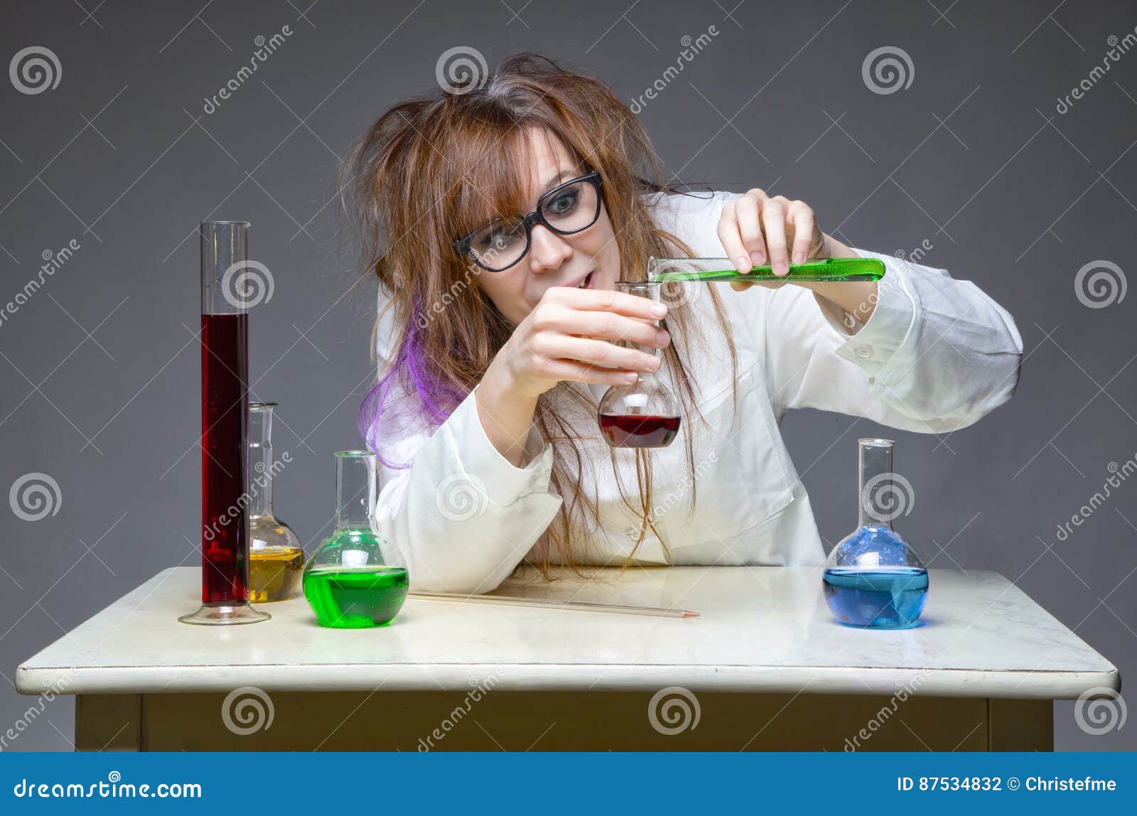 Mixing Of Liquid By An Agitator With Anchor Blades Royalty-Free Stock ...