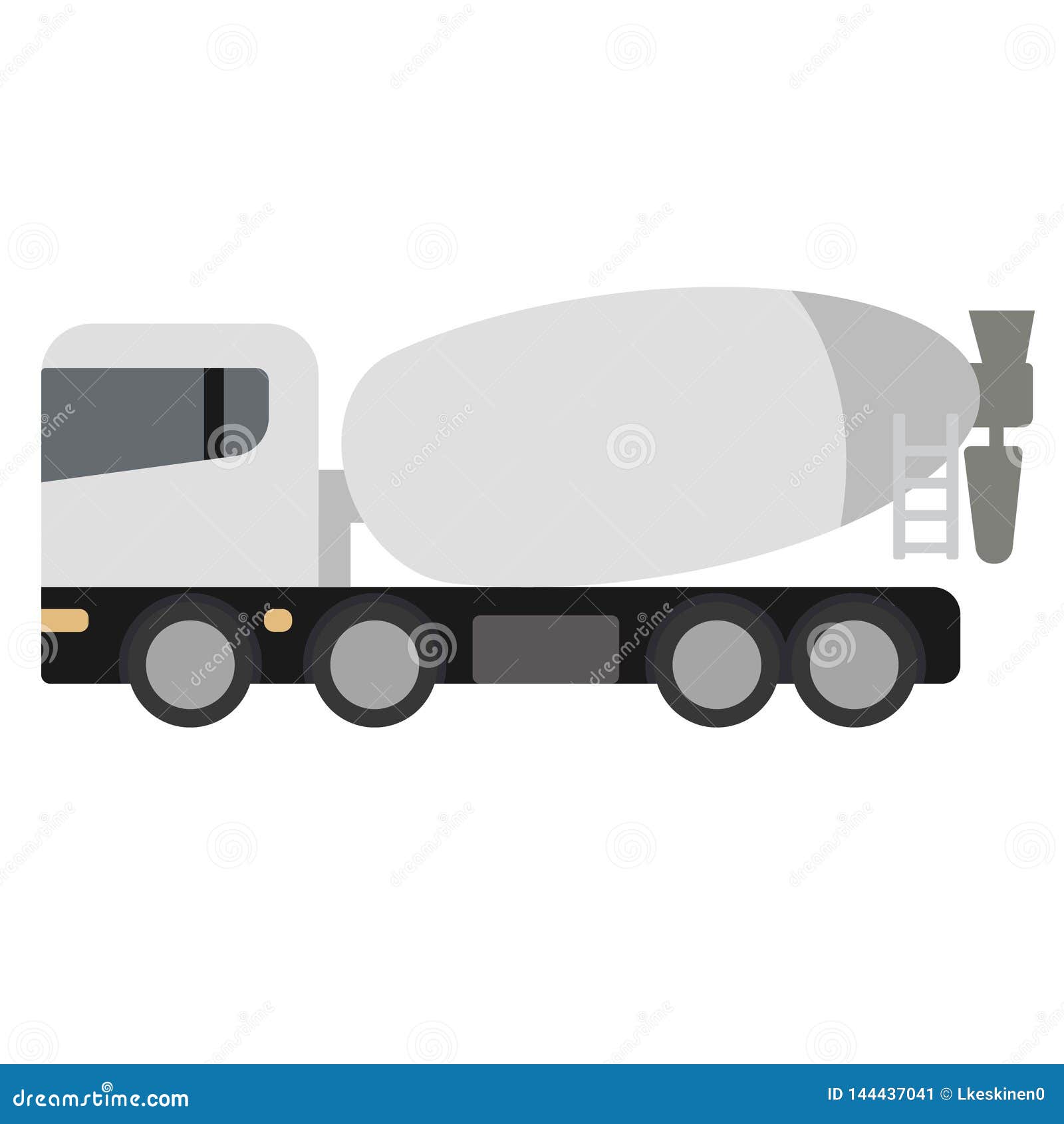 Mixing Machine Flat Illustration Stock Vector - Illustration of ...