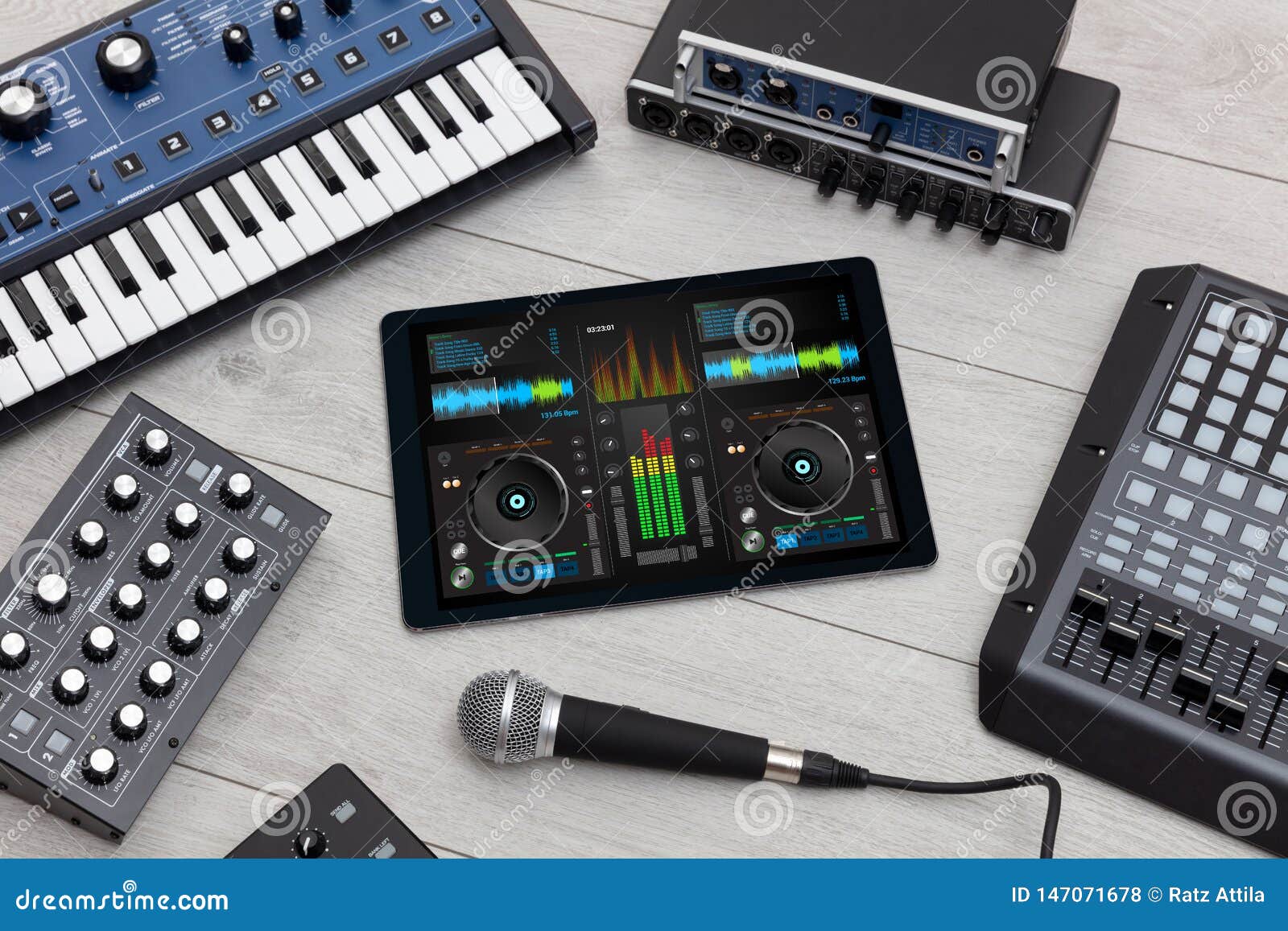 Mixing Music and Instruments Concept Stock Photo - Image of electronic ...