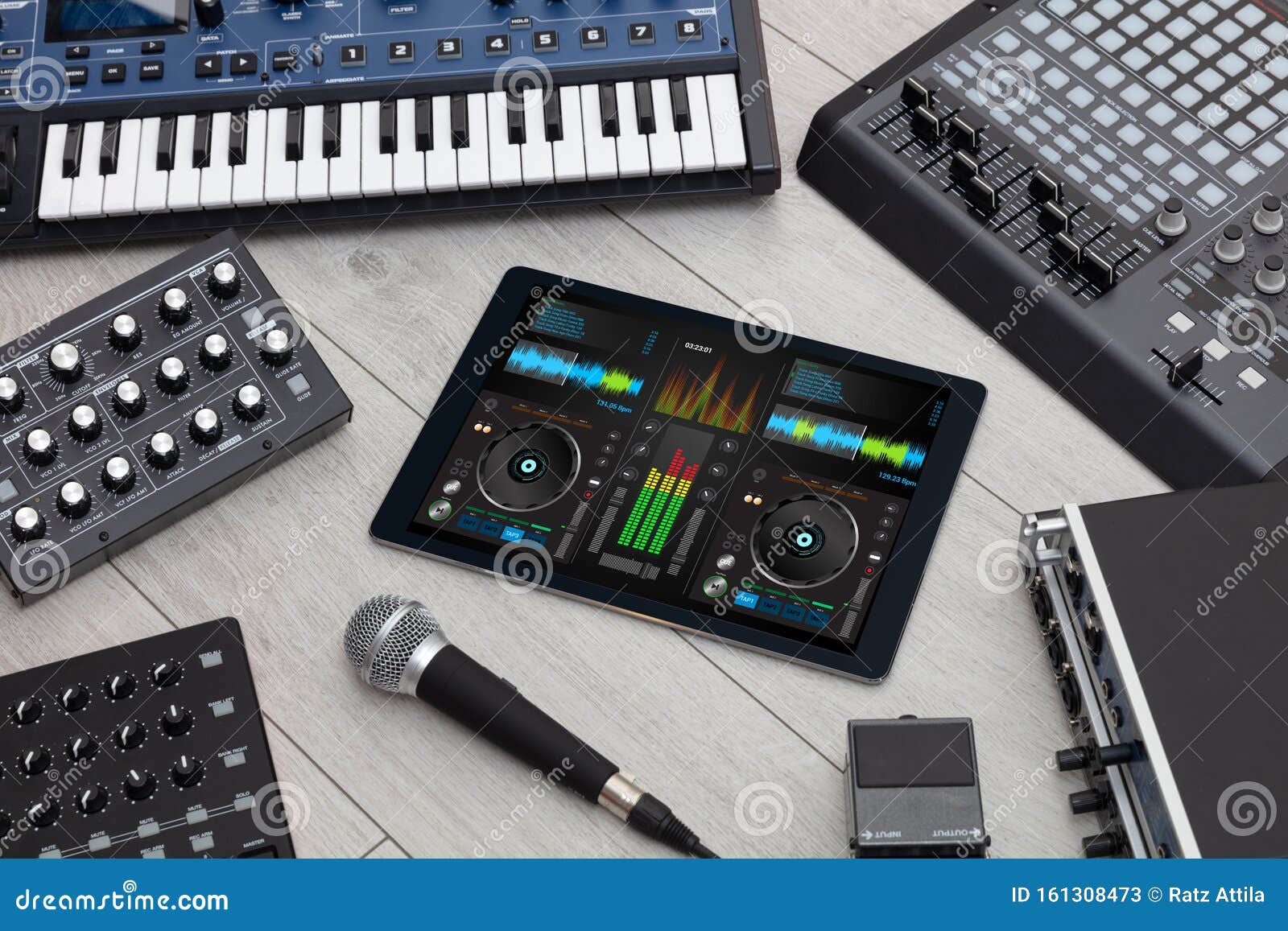 Mixing Music and Instruments Concept Stock Image - Image of design ...