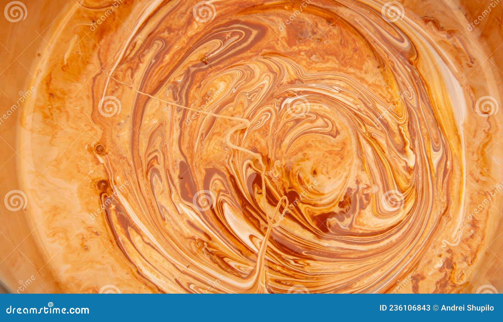 Mixing Paint in Beige Color As Abstract Stock Image - Image of artistic ...