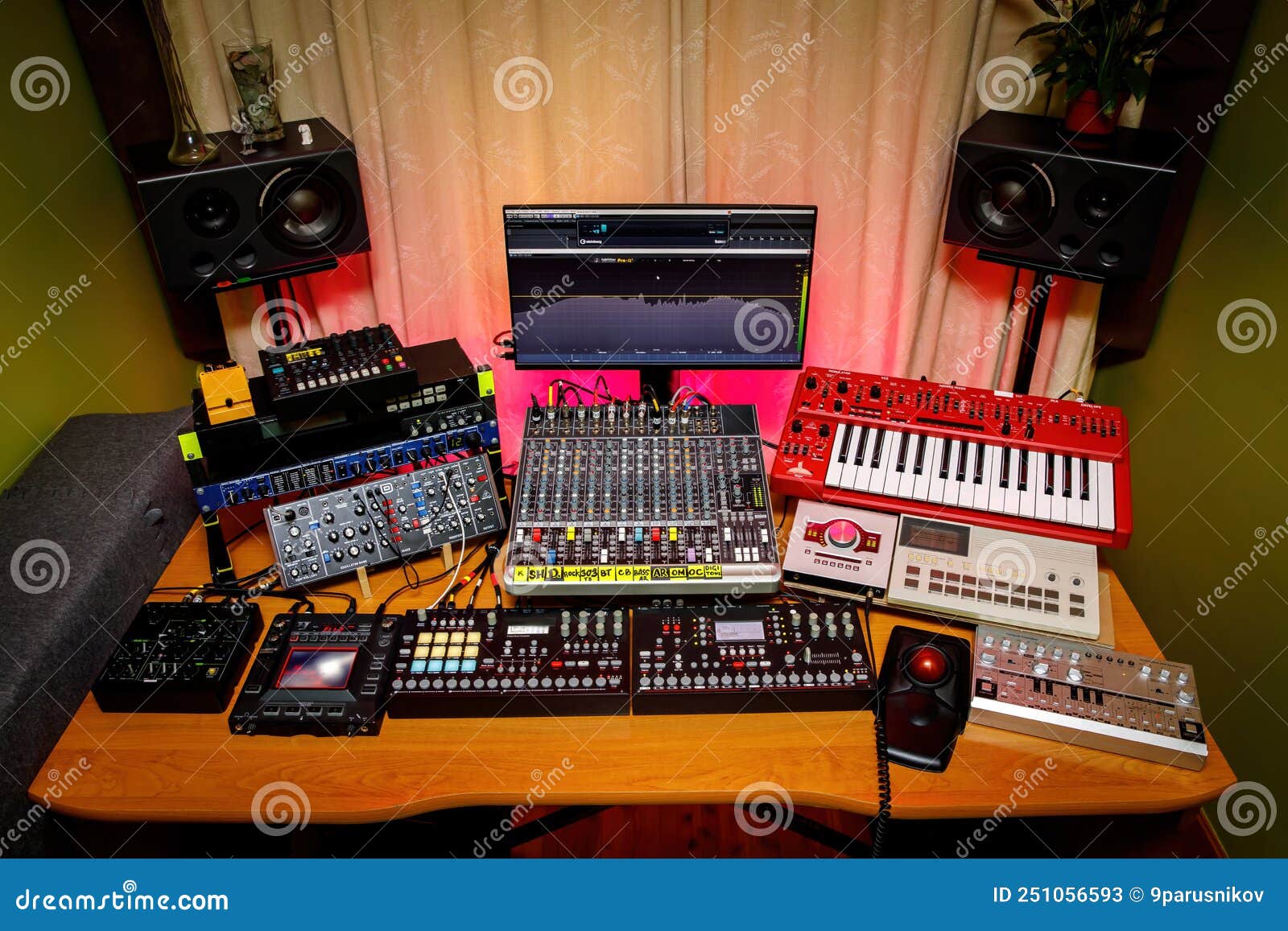 Mixing Panel in the Boutique Recording Studio Editorial Stock Photo ...