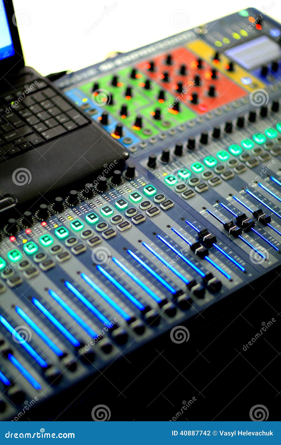 Mixing panel stock photo. Image of animation, media, level - 40887742