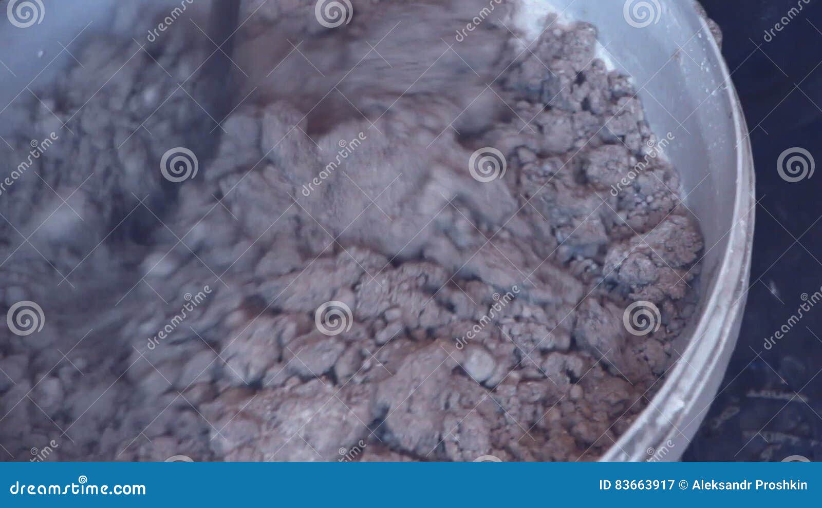 Mixing putty mixture stock video. Video of cement, backdrop - 83663917