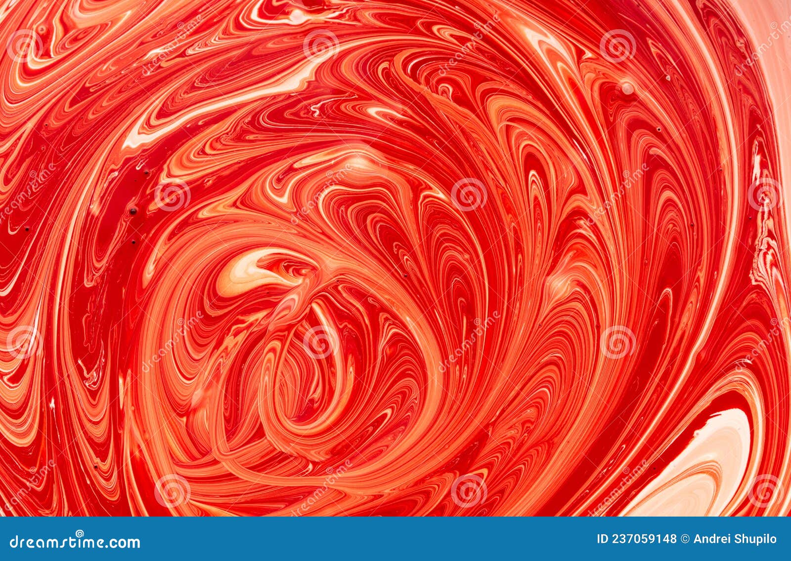 Mixing of Red and White Water-based Paint. Stock Photo - Image of ...