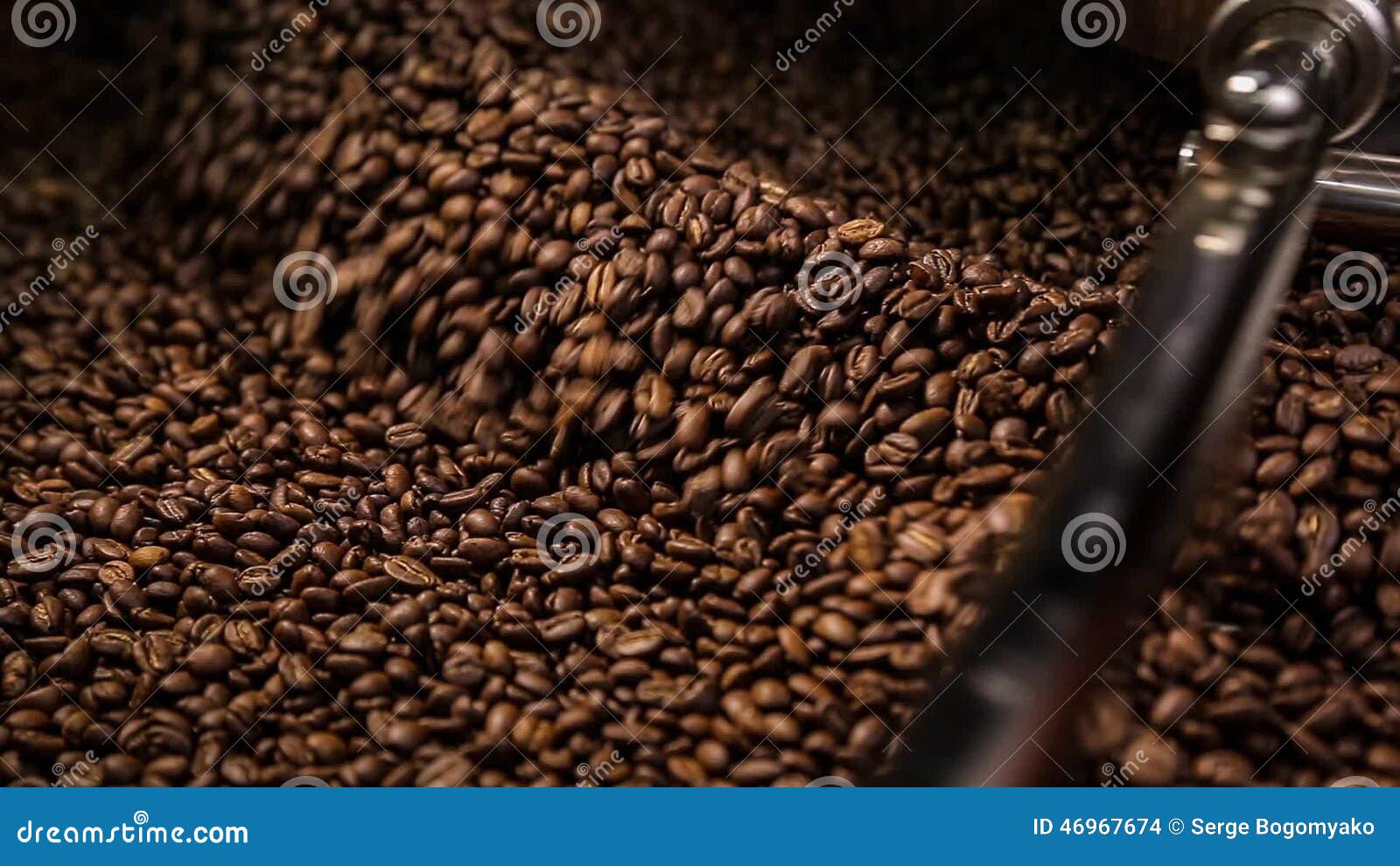 Mixing roasted coffee stock footage. Video of fullhd - 46967674