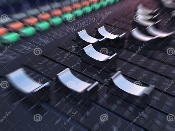 Mixing table stock illustration. Illustration of level - 30068654