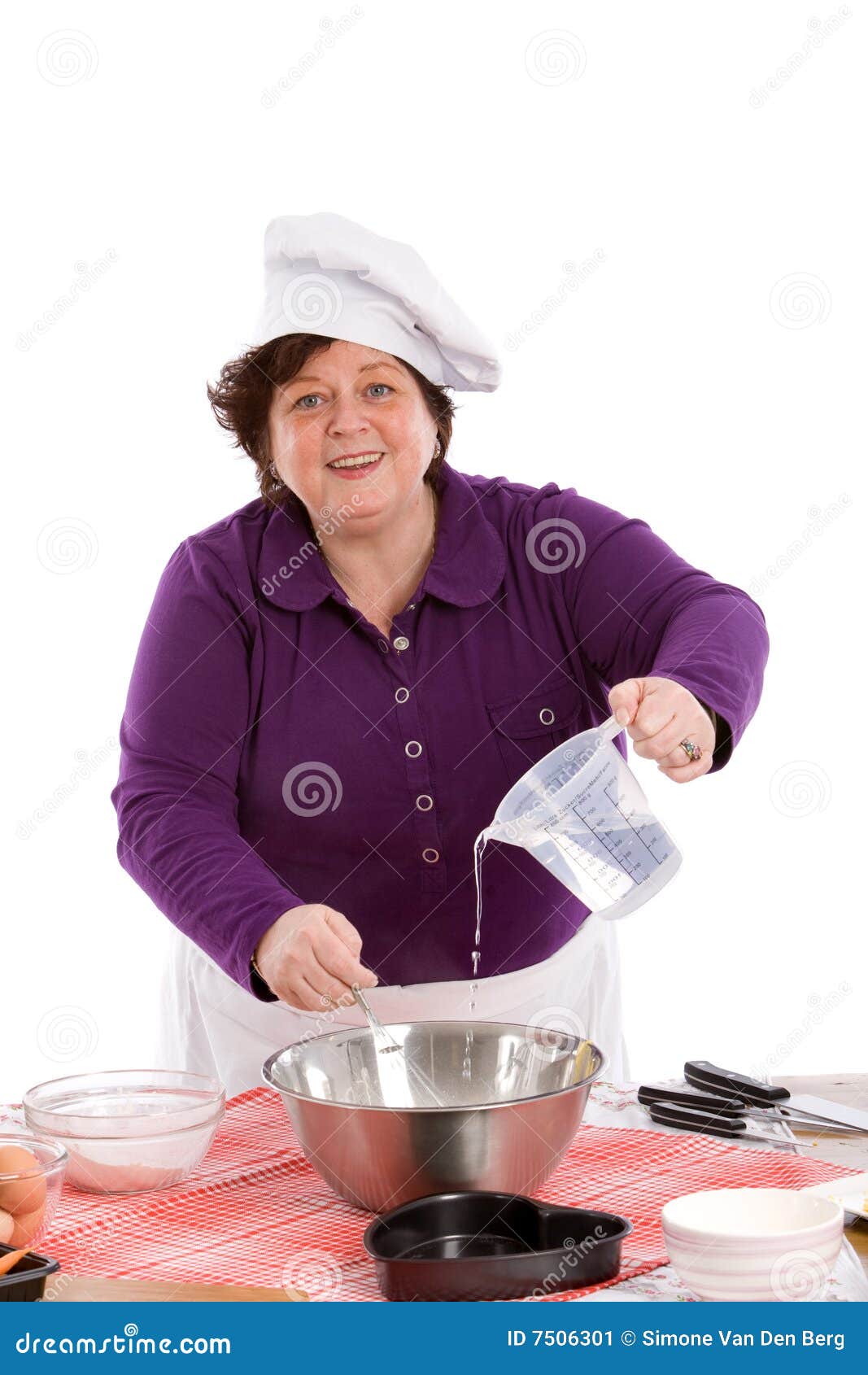 Mixing with water stock image. Image of smiling, professional - 7506301