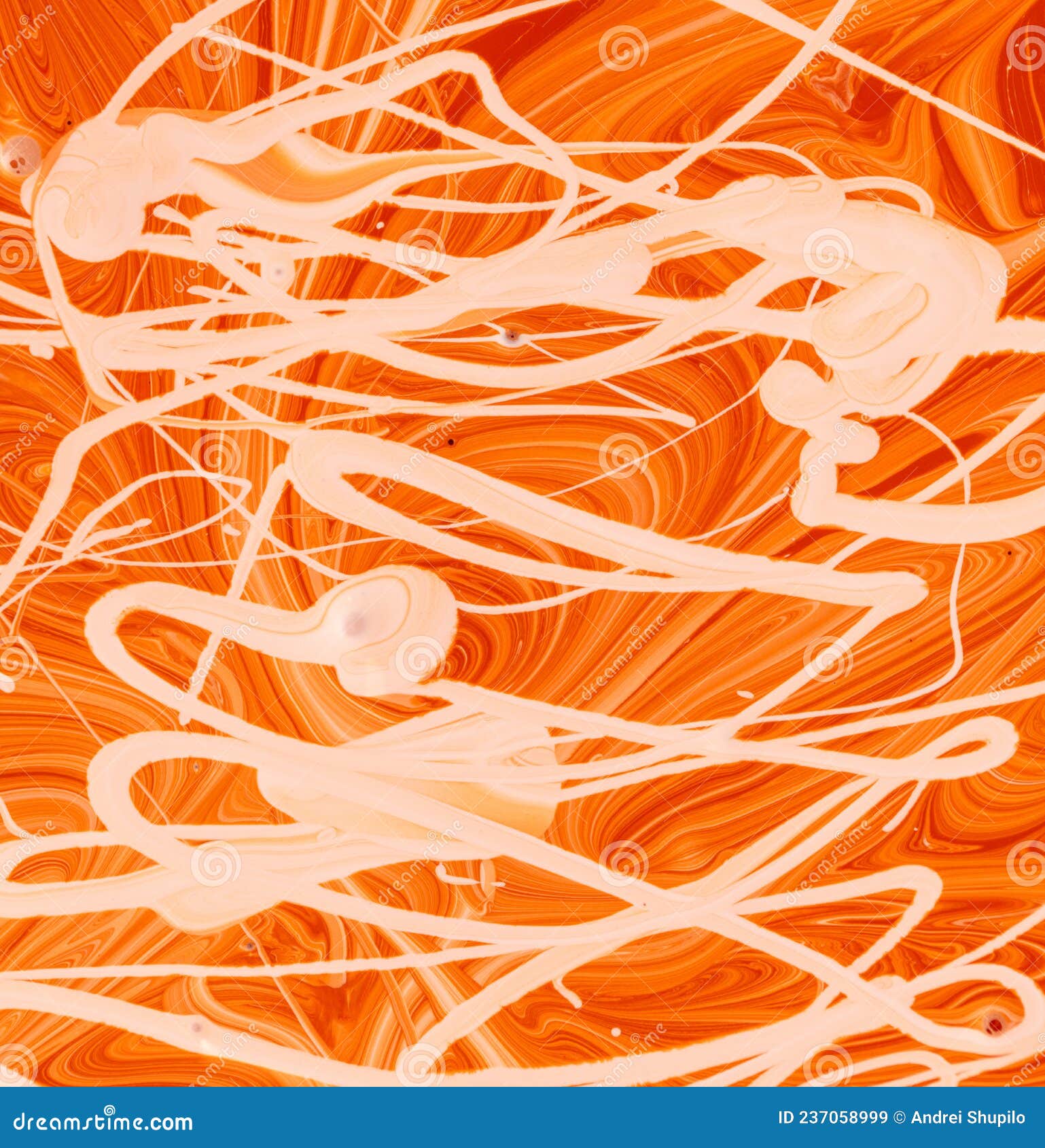 Mixing Water Dispersion Paint of Different Colors. Stock Image - Image ...