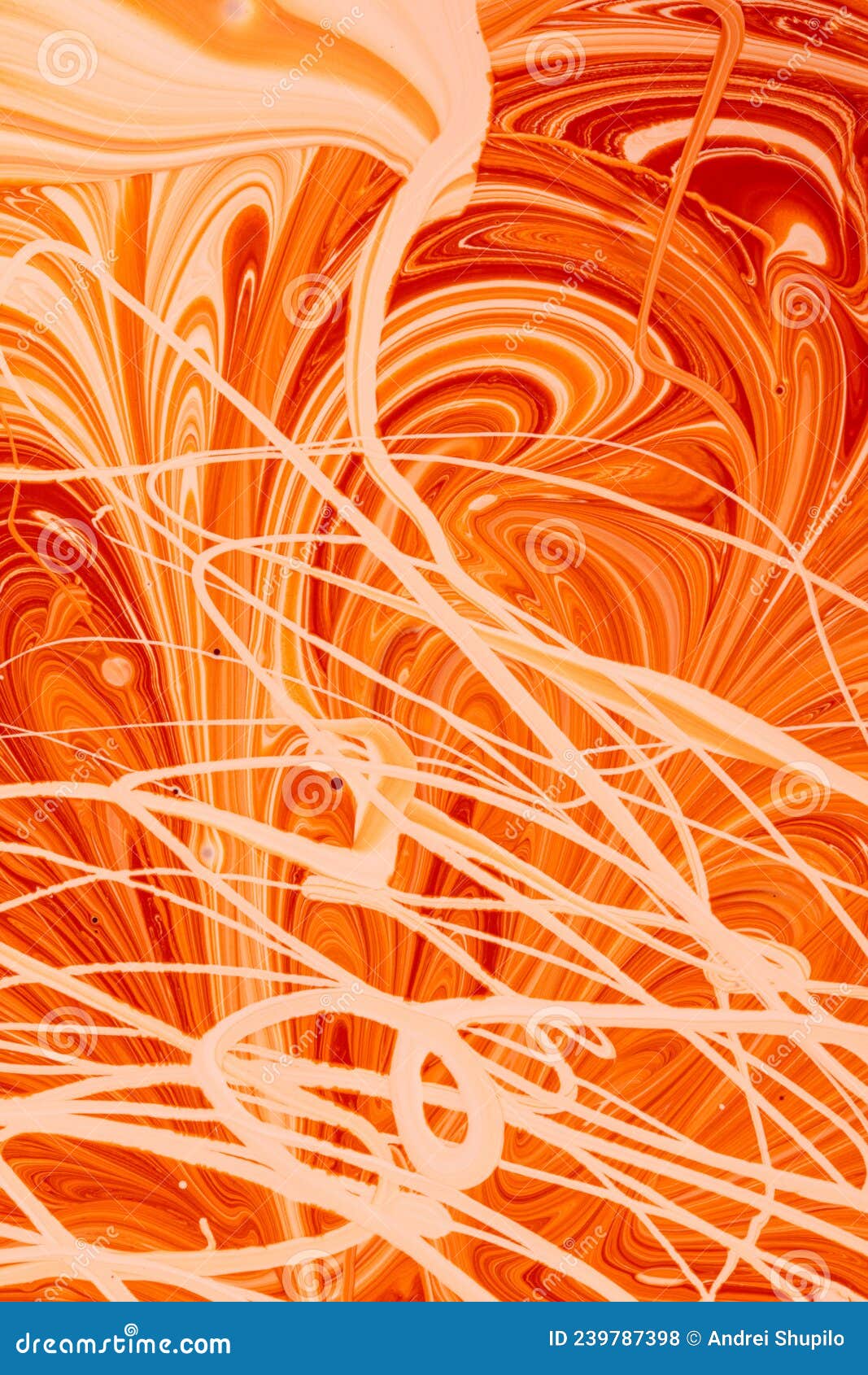 Mixing Water Dispersion Paint of Different Colors. Stock Photo - Image ...