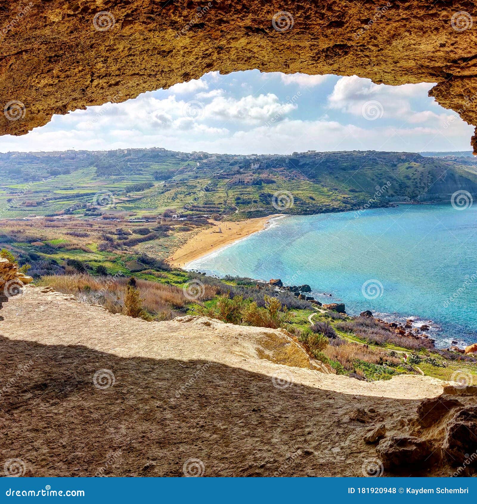 Mixta Cave Gozo stock photo. Image of landscape, gozo - 181920948