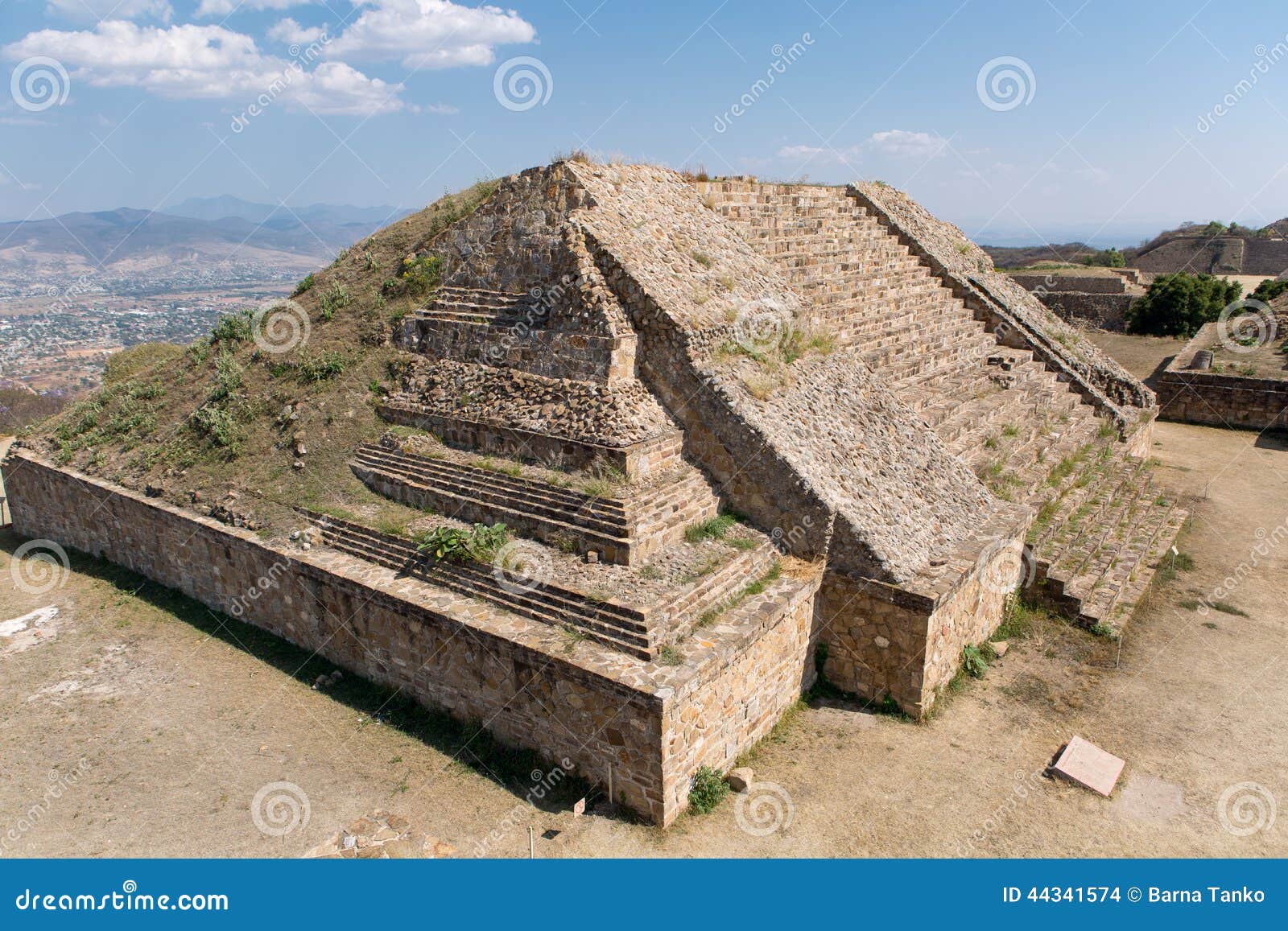 Mixtec pyramid stock photo. Image of ruin, mixtec, temple - 44341574
