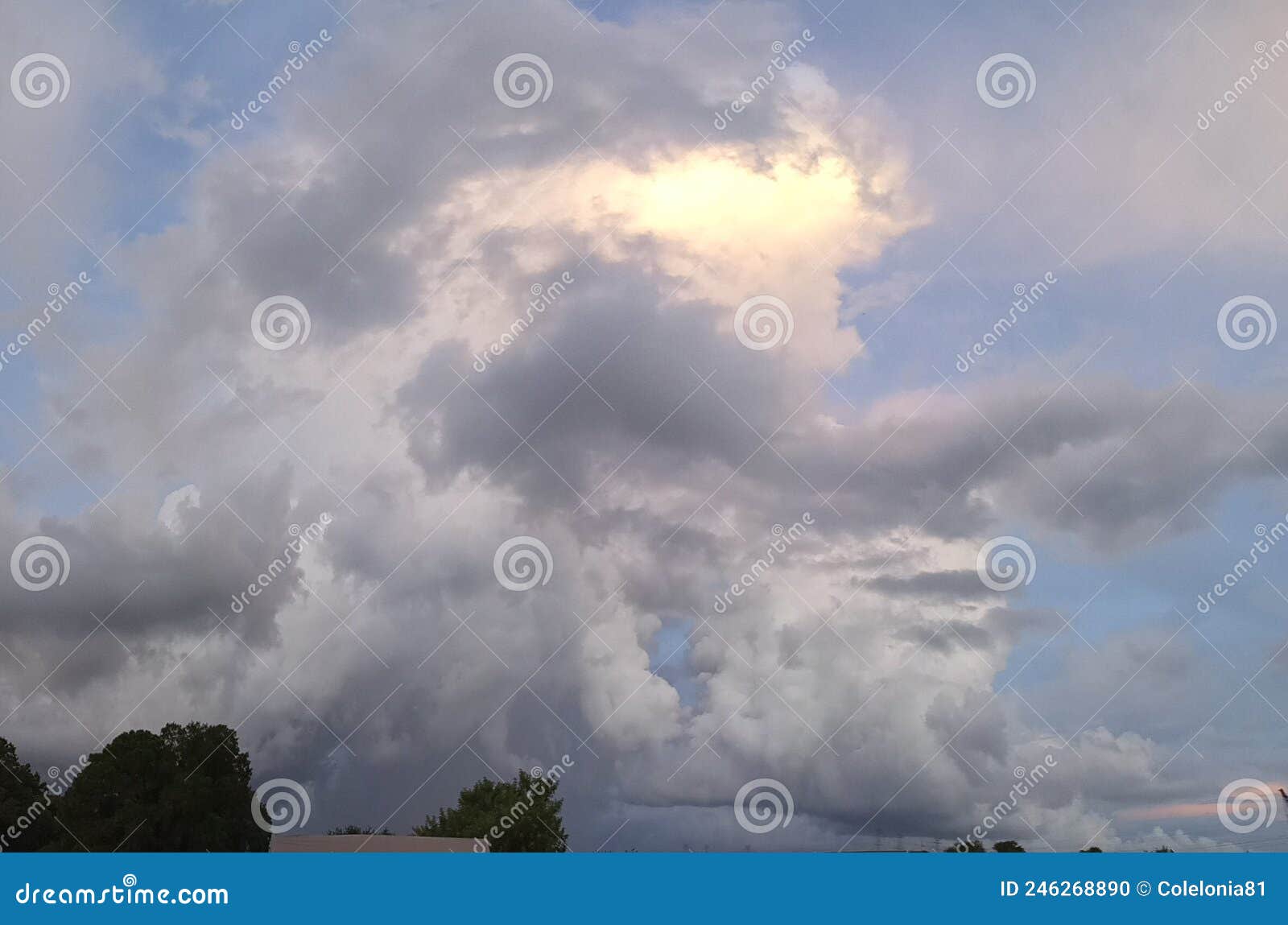 Mixture of clouds stock photo. Image of mixture, daytime - 246268890