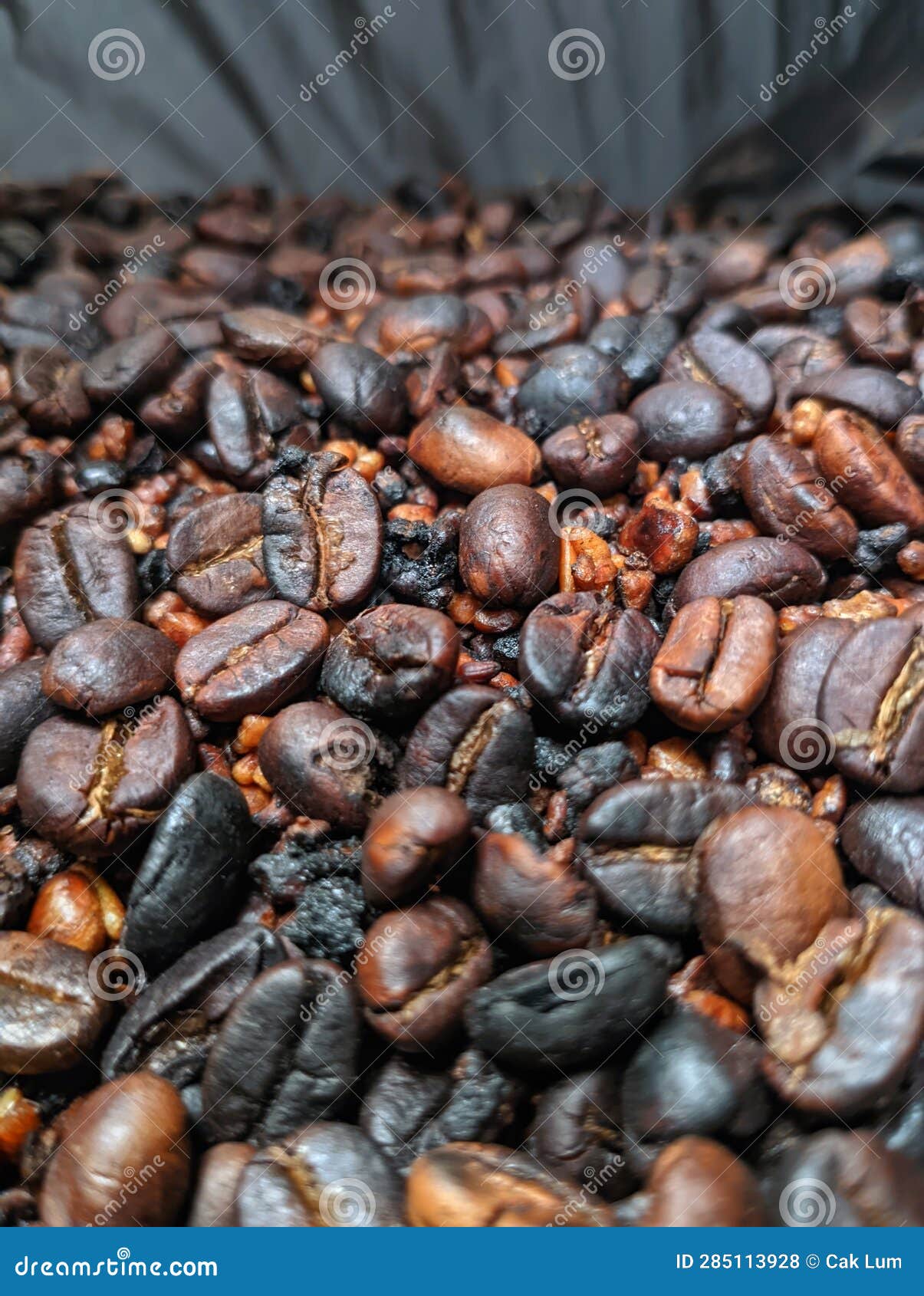 A Mixture of Coffee Beans and Dry Rice that Has Been Fried Stock Photo ...