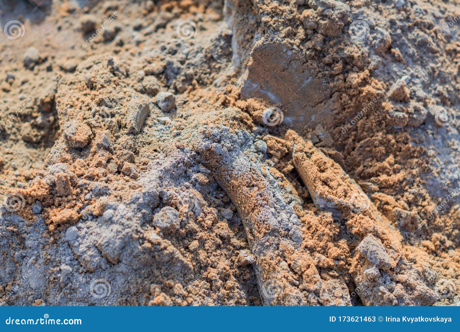 Mixture of Concrete Cement and Sand Background Stock Image - Image of ...