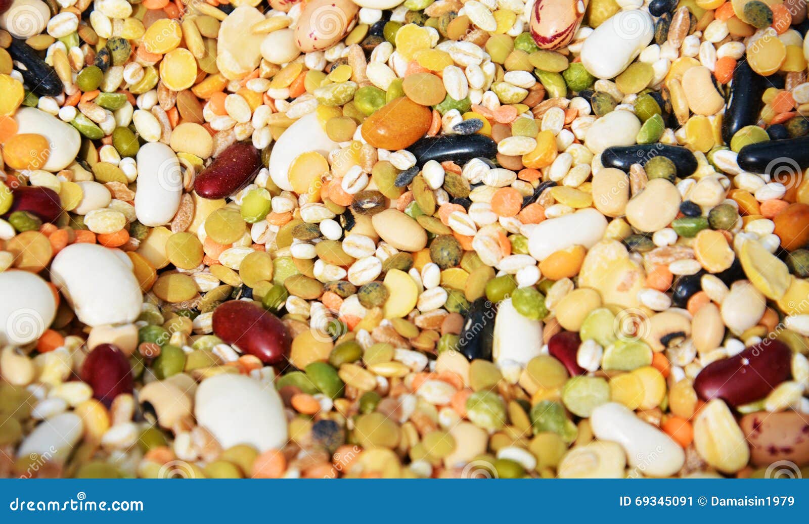 Mixture of Grain Background Stock Image - Image of mixture, soup: 69345091