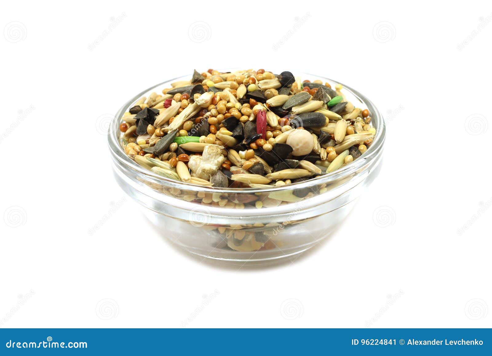 A Mixture of Grains and Cereals in a Glassware Stock Image - Image of ...