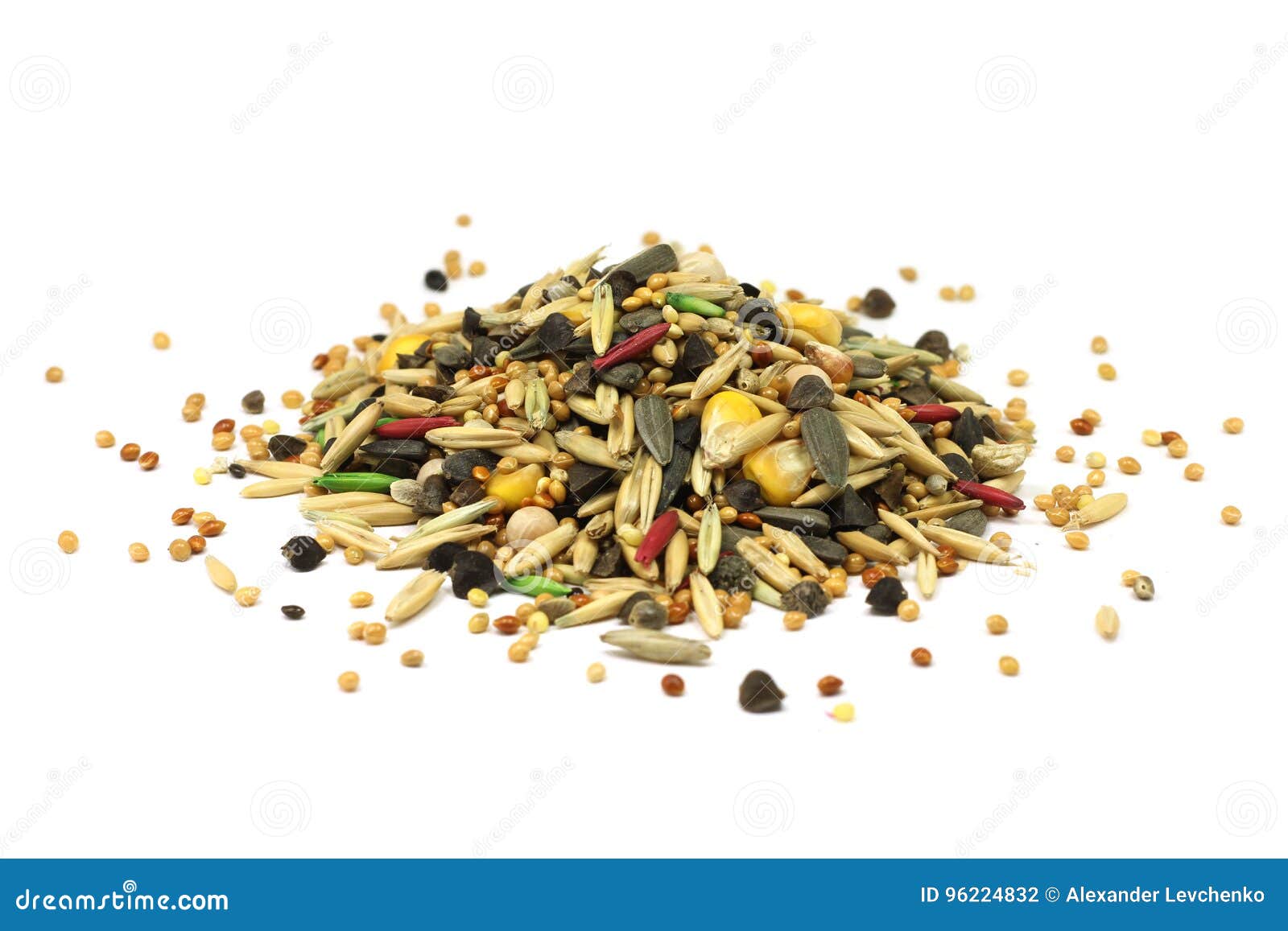 Mixture of Grains and Cereals Stock Photo - Image of minerals, birds ...