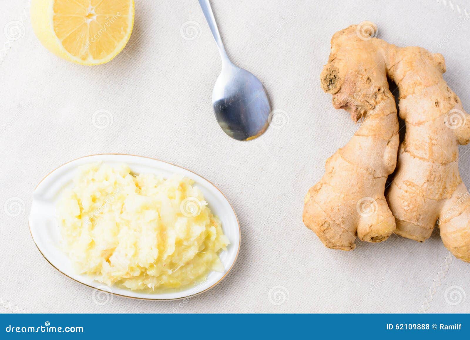 Mixture of Grated Ginger and Lemon Stock Photo - Image of food, fruit ...