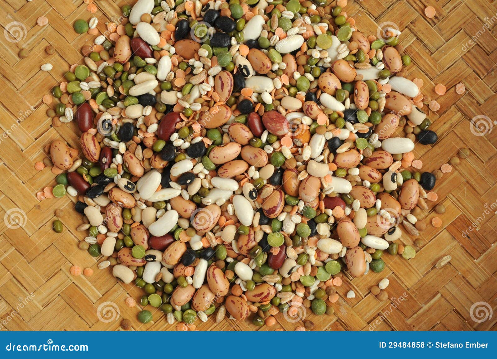 Mixture Legumes for Vegetarian Food Stock Photo - Image of healthy ...