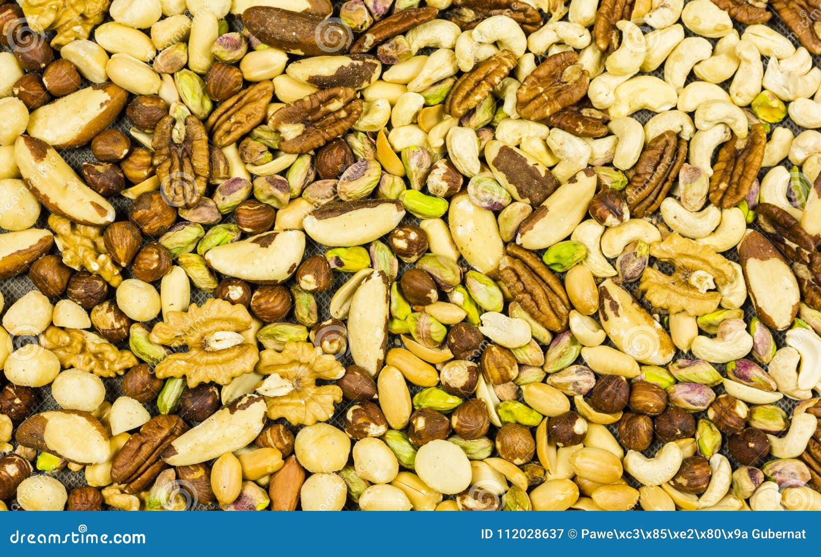 A Mixture of Nuts As a Background, Texture or Pattern. Stock Image ...