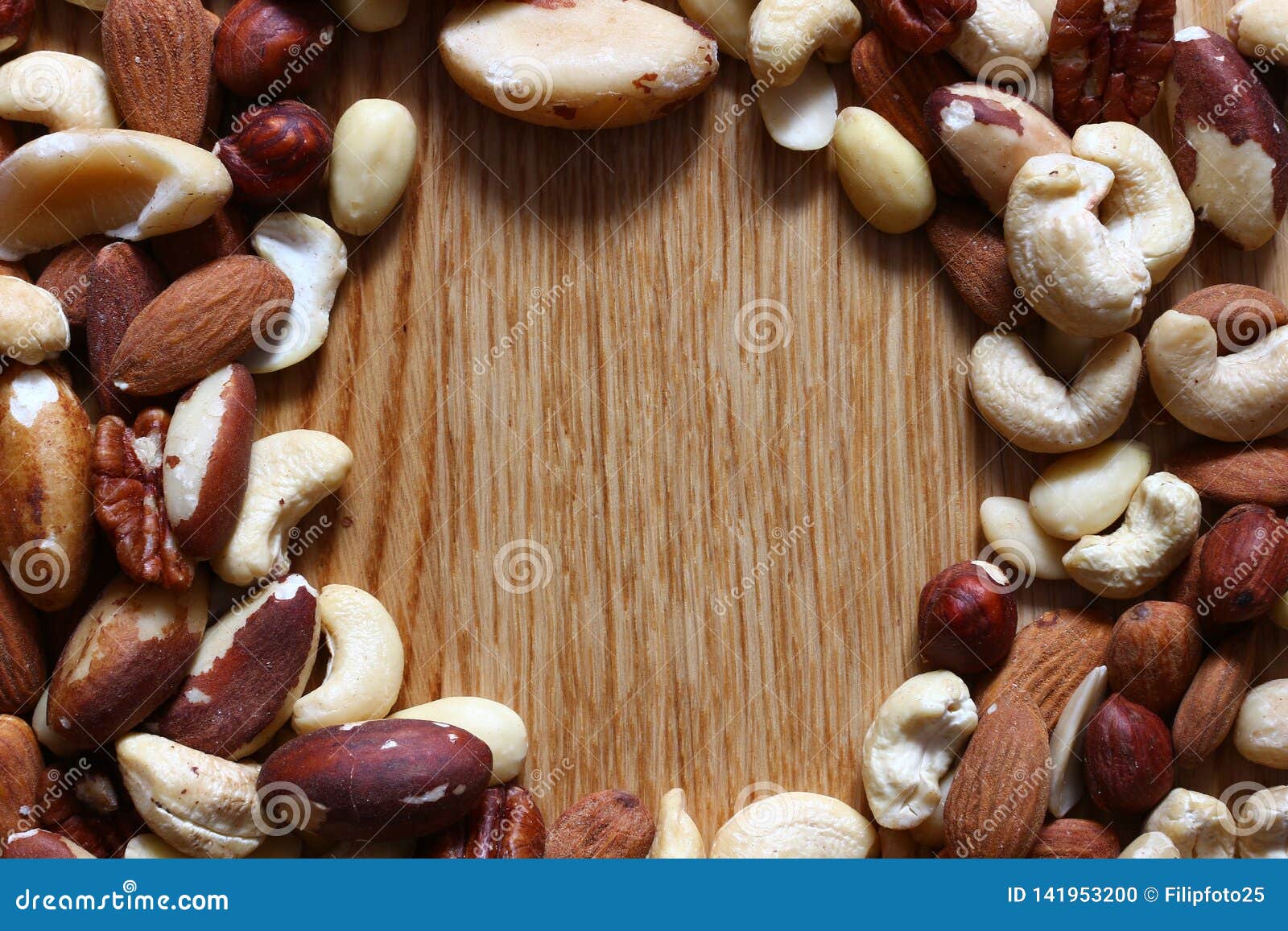 Mixture of nuts stock photo. Image of four, almonds - 141953200
