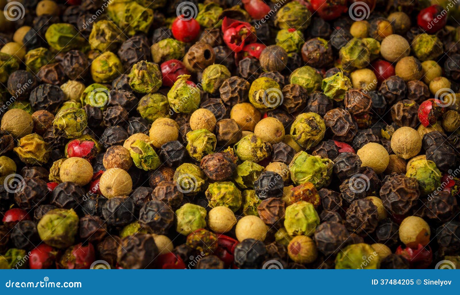 Mixture of Pepper of Different Colors Stock Image - Image of ...