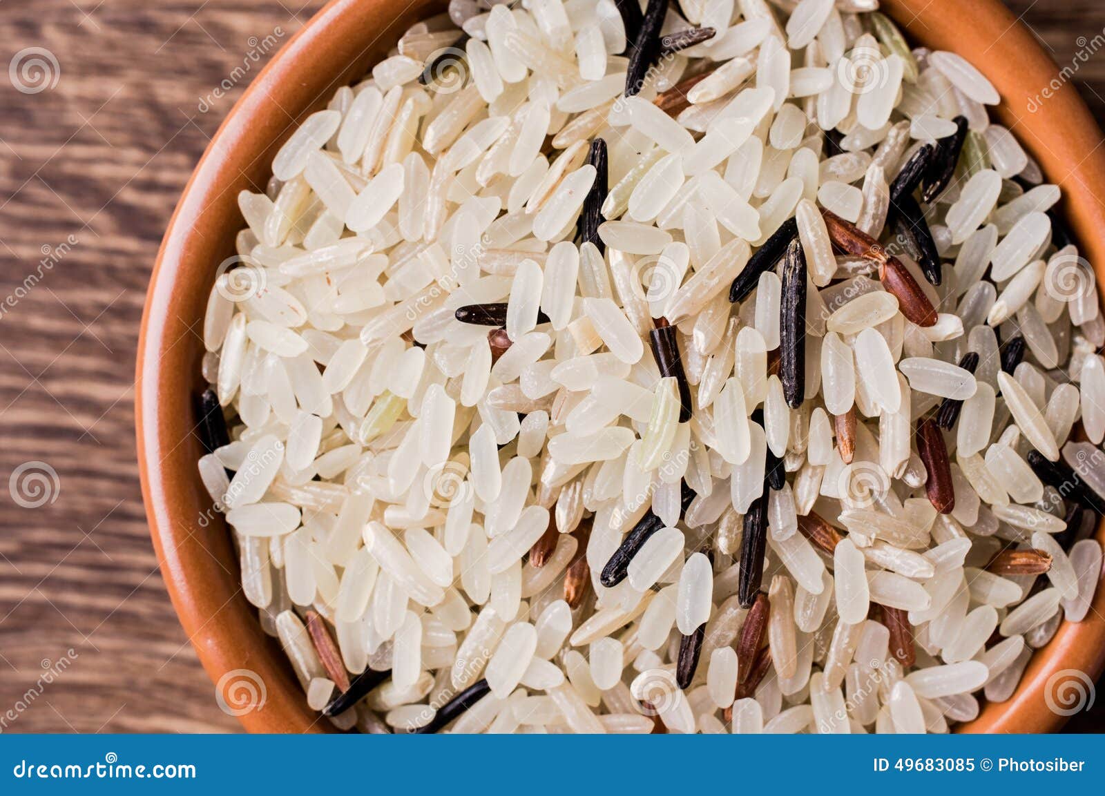 Mixture of rice stock image. Image of grain, variety - 49683085