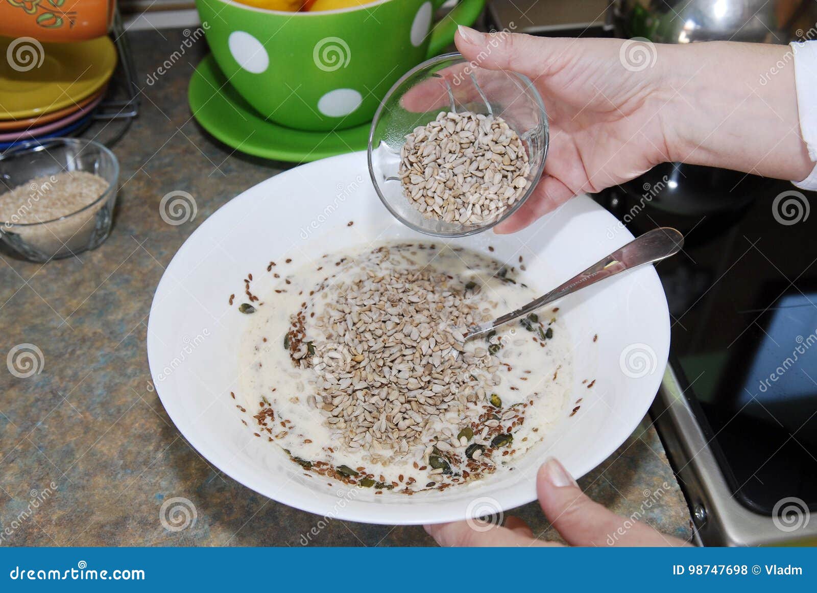 A Mixture of Various Seeds Ready for Cooking Stock Photo - Image of ...