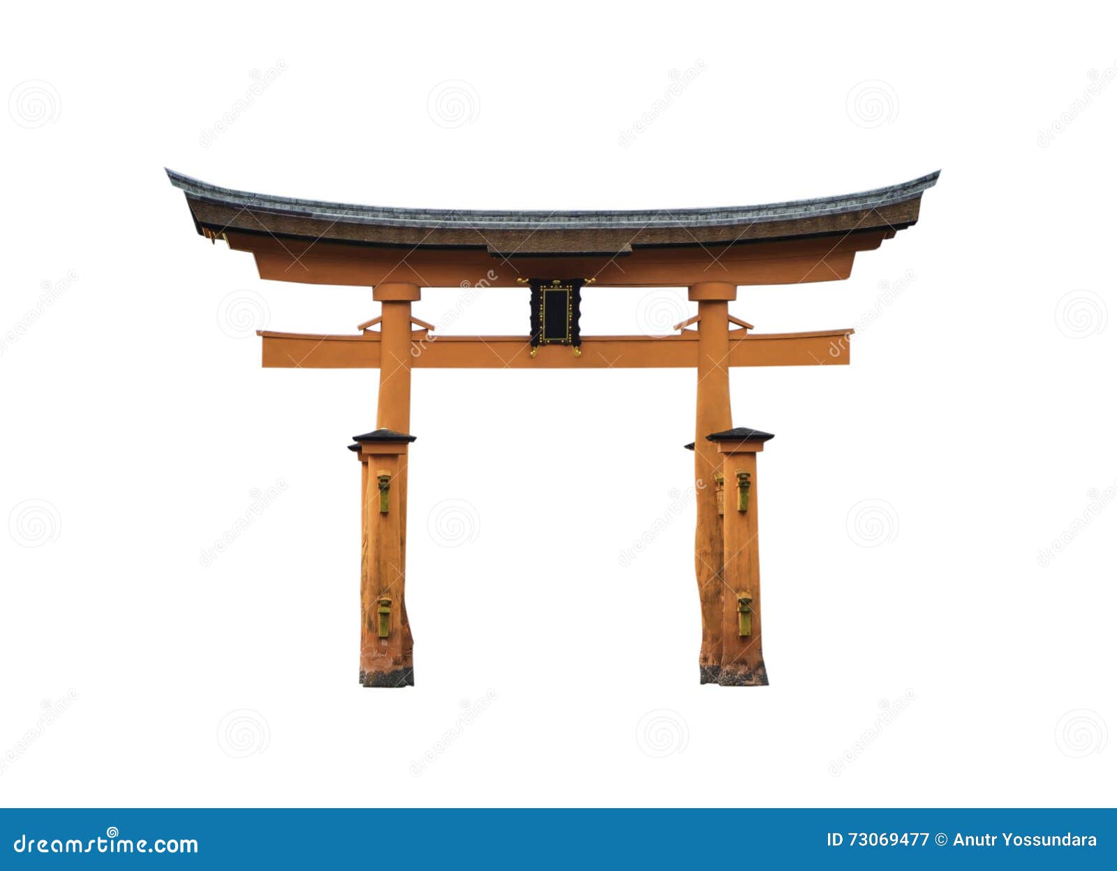 Miyajima, Floating Torii Gate, High Tide, Japan. Stock Photo ...