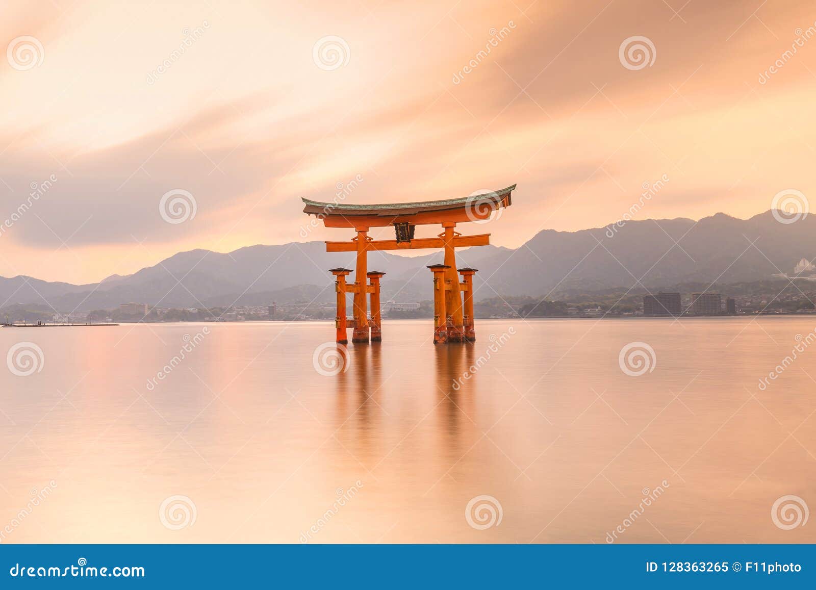 Miyajima Island, the Famous Floating Torii Gate Stock Image - Image of ...