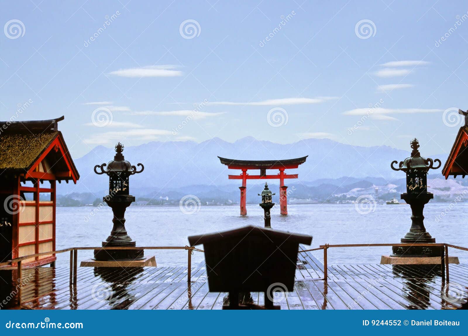 Miyajima temple stock photo. Image of itsukushima, japan - 9244552