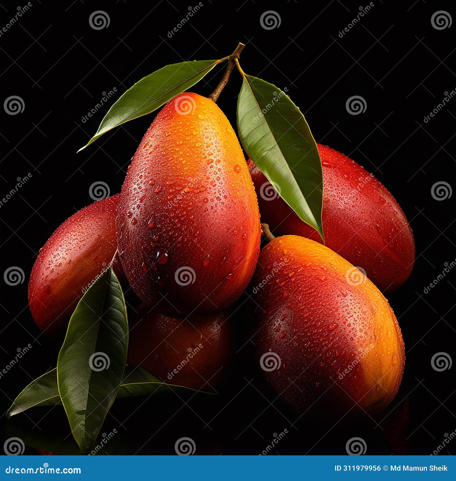 Miyazaki Mango Fruit AI Generative Stock Illustration - Illustration of ...