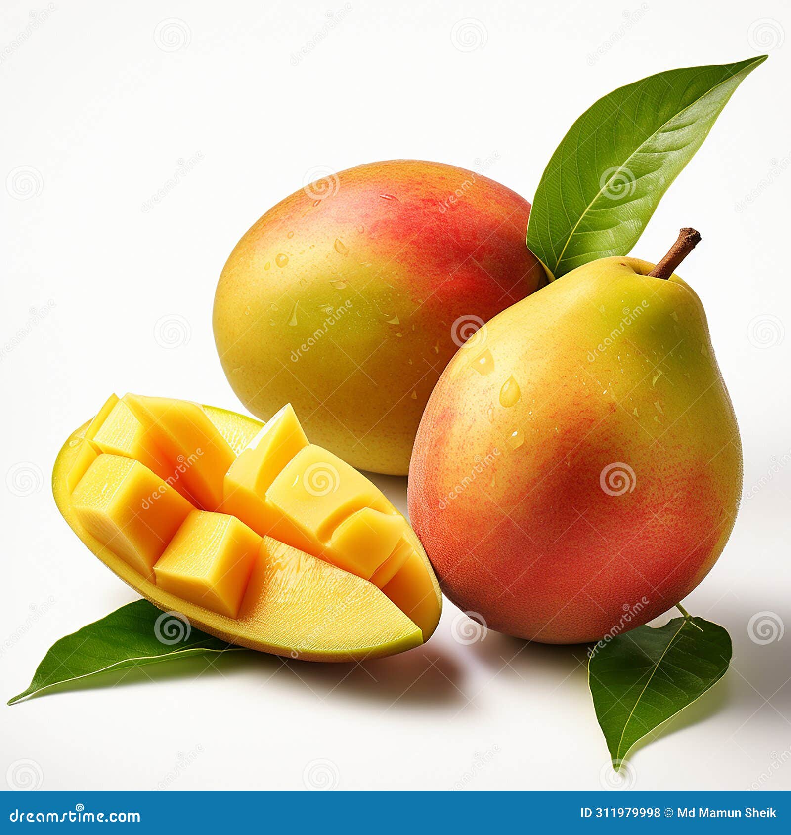 Miyazaki Mango Fruit AI Generative Stock Illustration - Illustration of ...