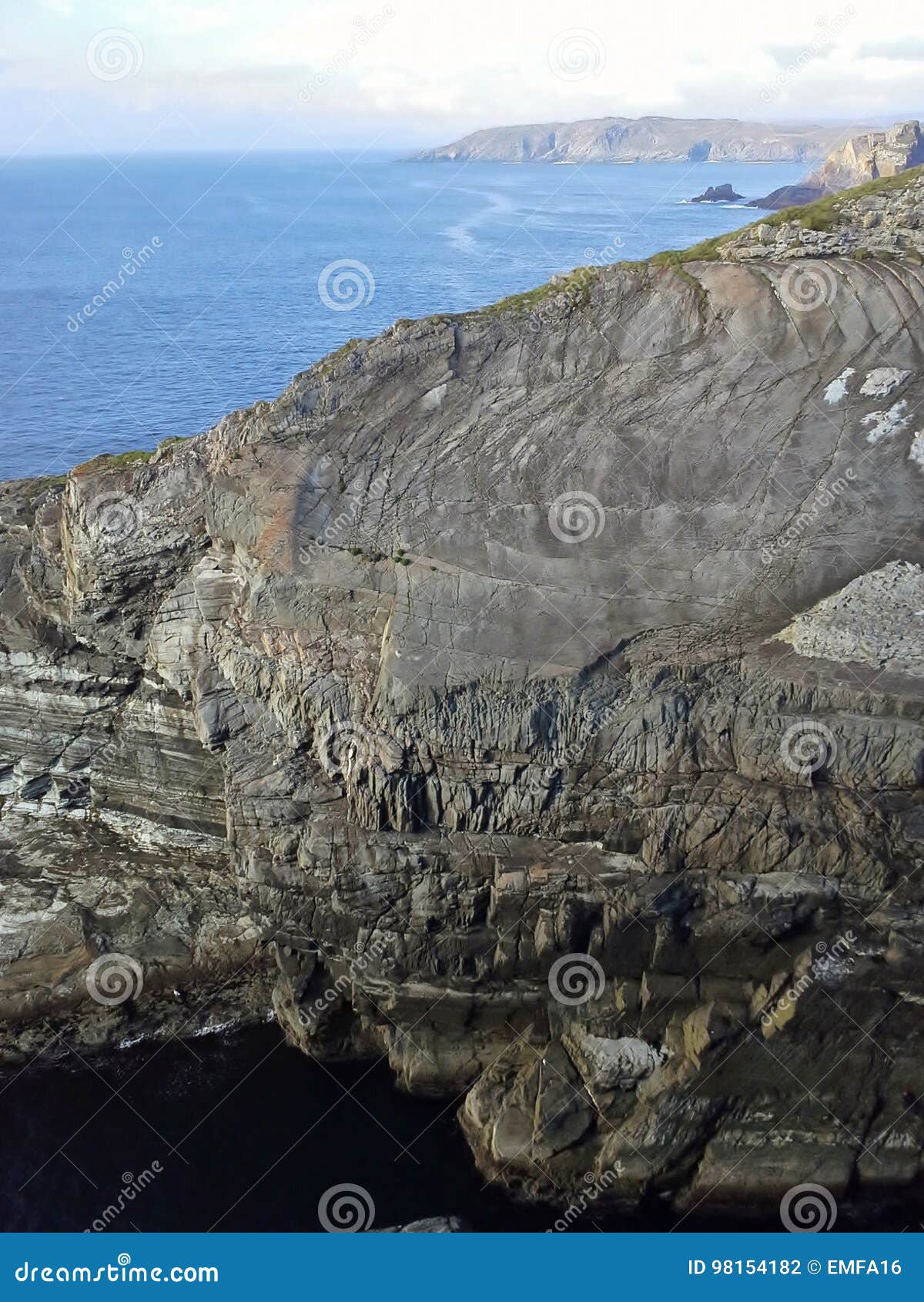 Mizen Head Rock Strata Wall Stock Photo - Image of landscape, coastal ...